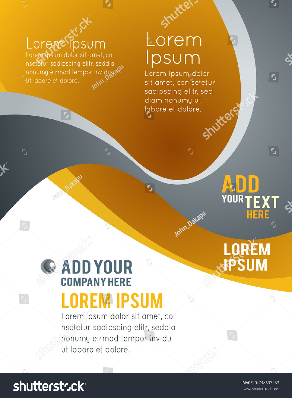 Background Wave Brochure Design Flyer: เวกเตอร์สต็อก (ปลอดค่าลิขสิทธิ์ ...