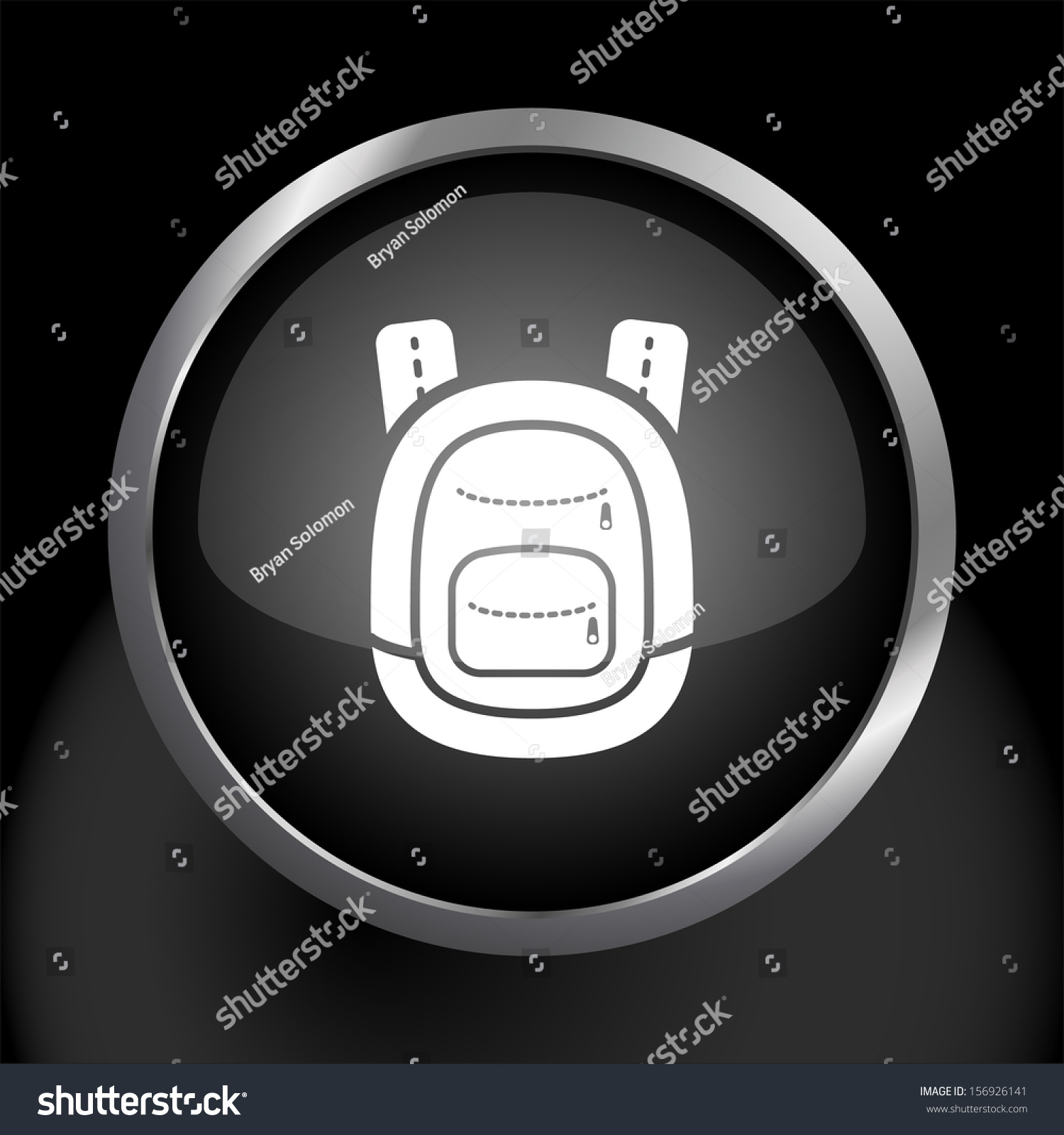 Backpack Icon Symbol Stock Vector (Royalty Free) 156926141 | Shutterstock