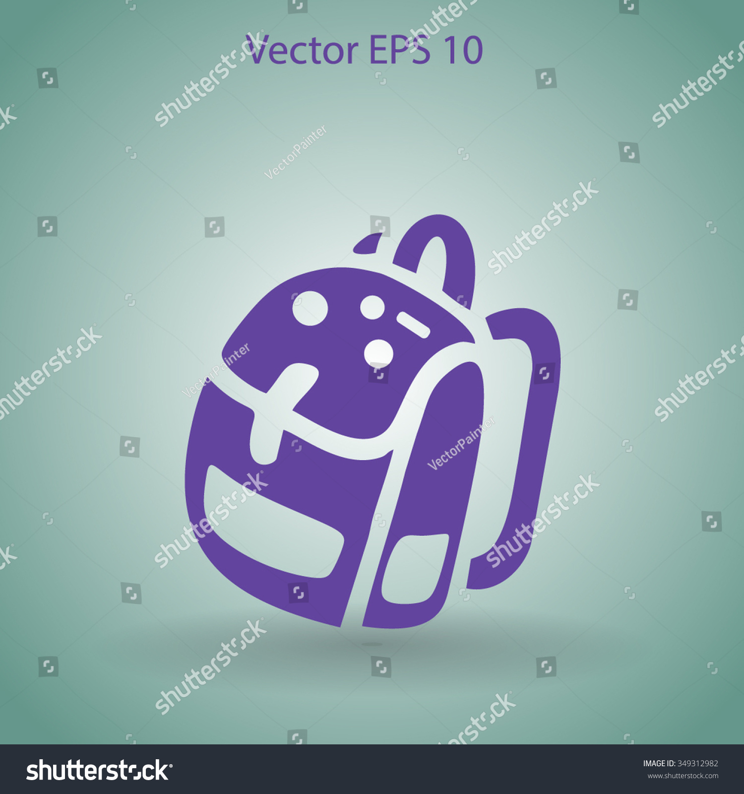 Backpack Vector Illustration Stock Vector (Royalty Free) 349312982 ...