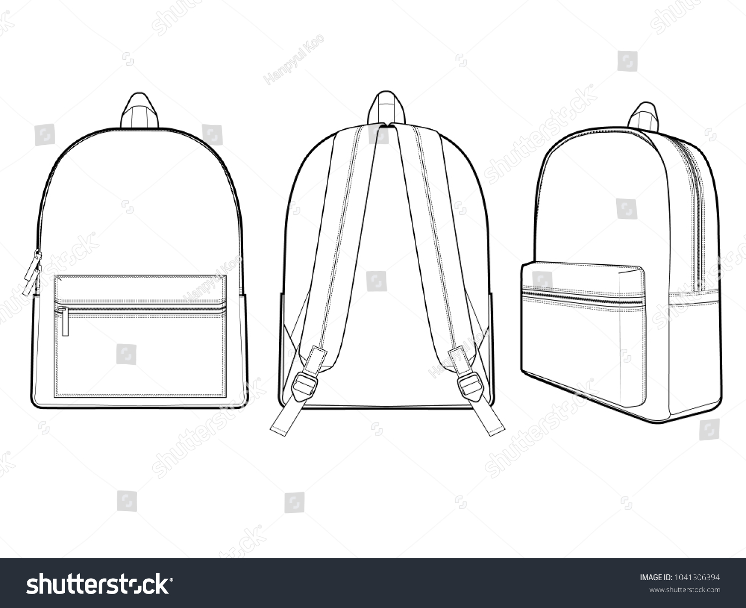 28,247 Backpack template Images, Stock Photos & Vectors | Shutterstock