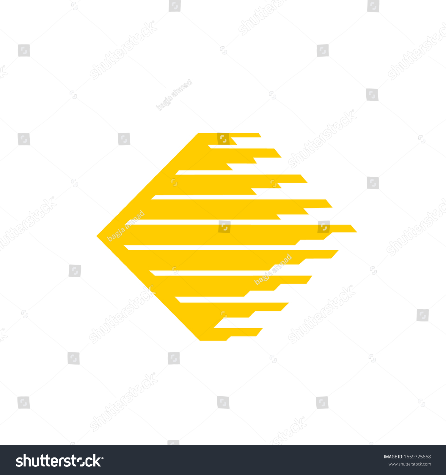 Backward Logo Vector Modern Template Stock Vector (Royalty Free) 1659725668