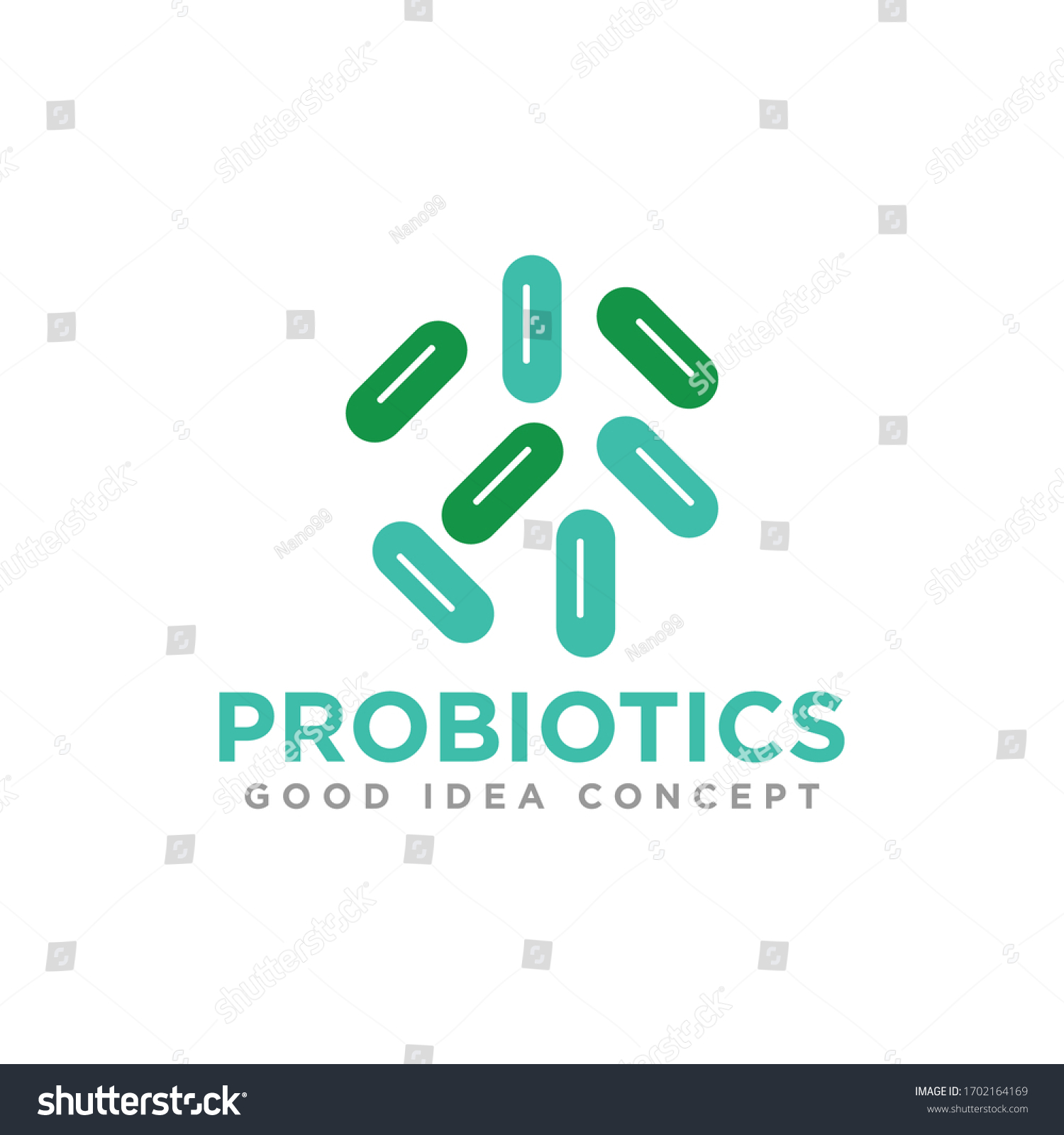 Bacteria Logo Design Vector Template Stock Vector (Royalty Free ...