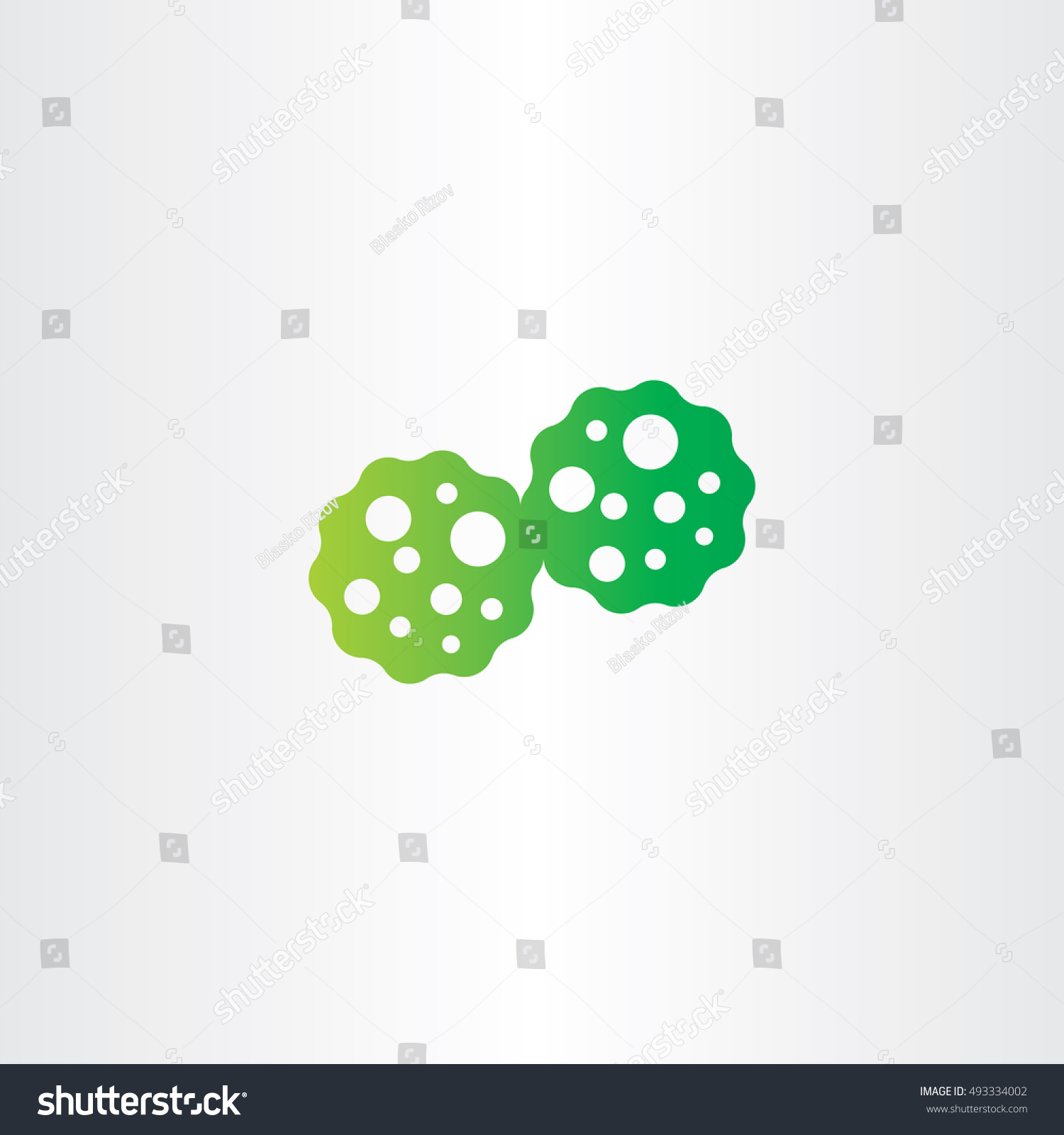 Bacteria Reproduction Icon Vector Cell Stock Vector (Royalty Free ...