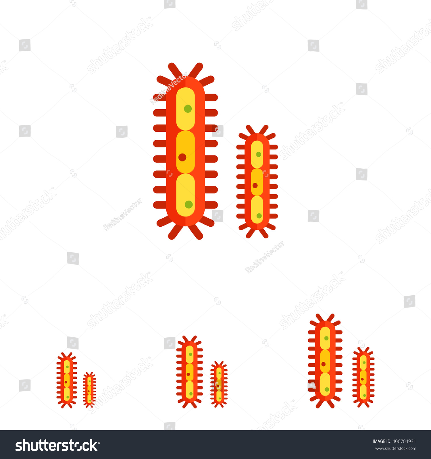 Bacteria Flagella Stock Vector (Royalty Free) 406704931 | Shutterstock