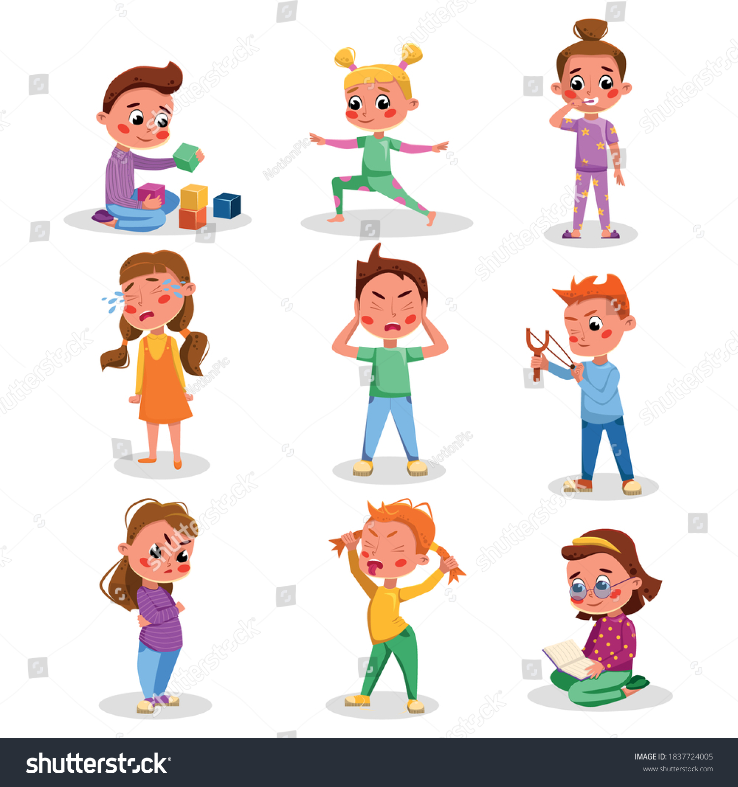 Bad Good Kids Behavior Habits Set Stock Vector (Royalty Free ... Bad Good Kids Behavior Habits Set Stock Vector (Royalty Free ...