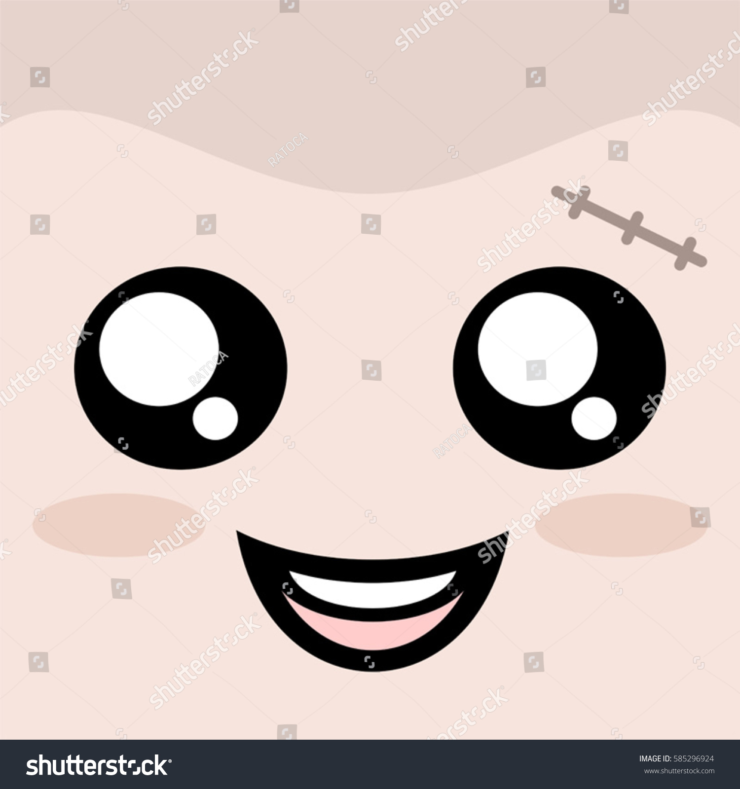 Bad Boy Face Draw Stock Vector (Royalty Free) 585296924 | Shutterstock