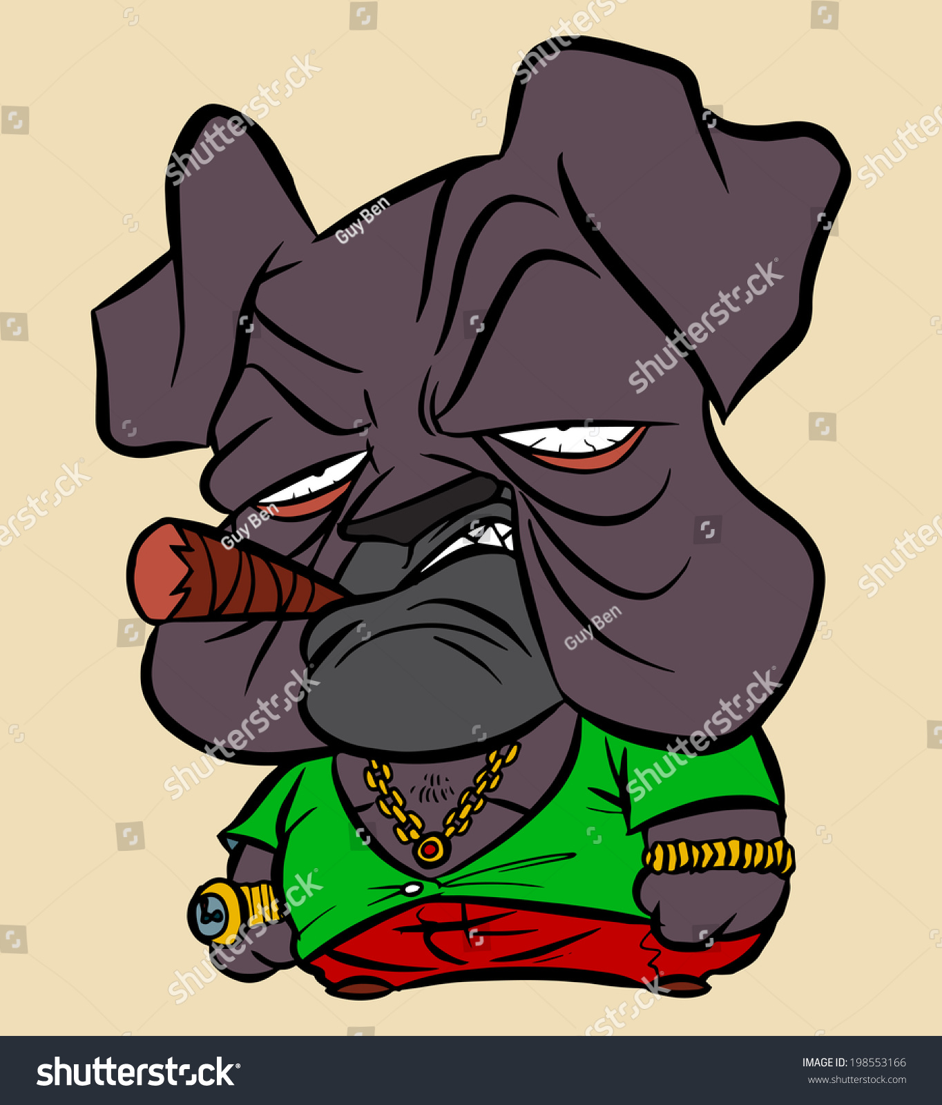 Bad Dog Vector Character Design: เวกเตอร์สต็อก (ปลอดค่าลิขสิทธิ์ ...