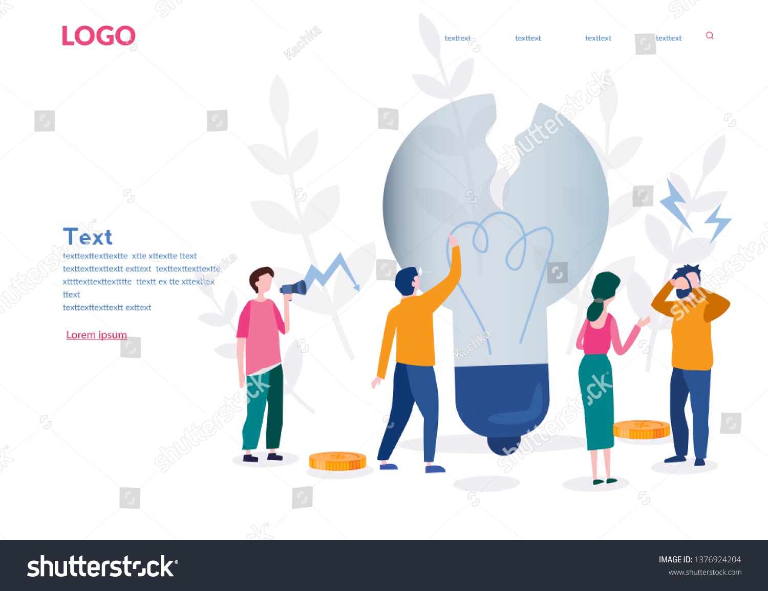 Bad Idea Bad Solution People Failed Stock Vector (Royalty Free) 1376924204