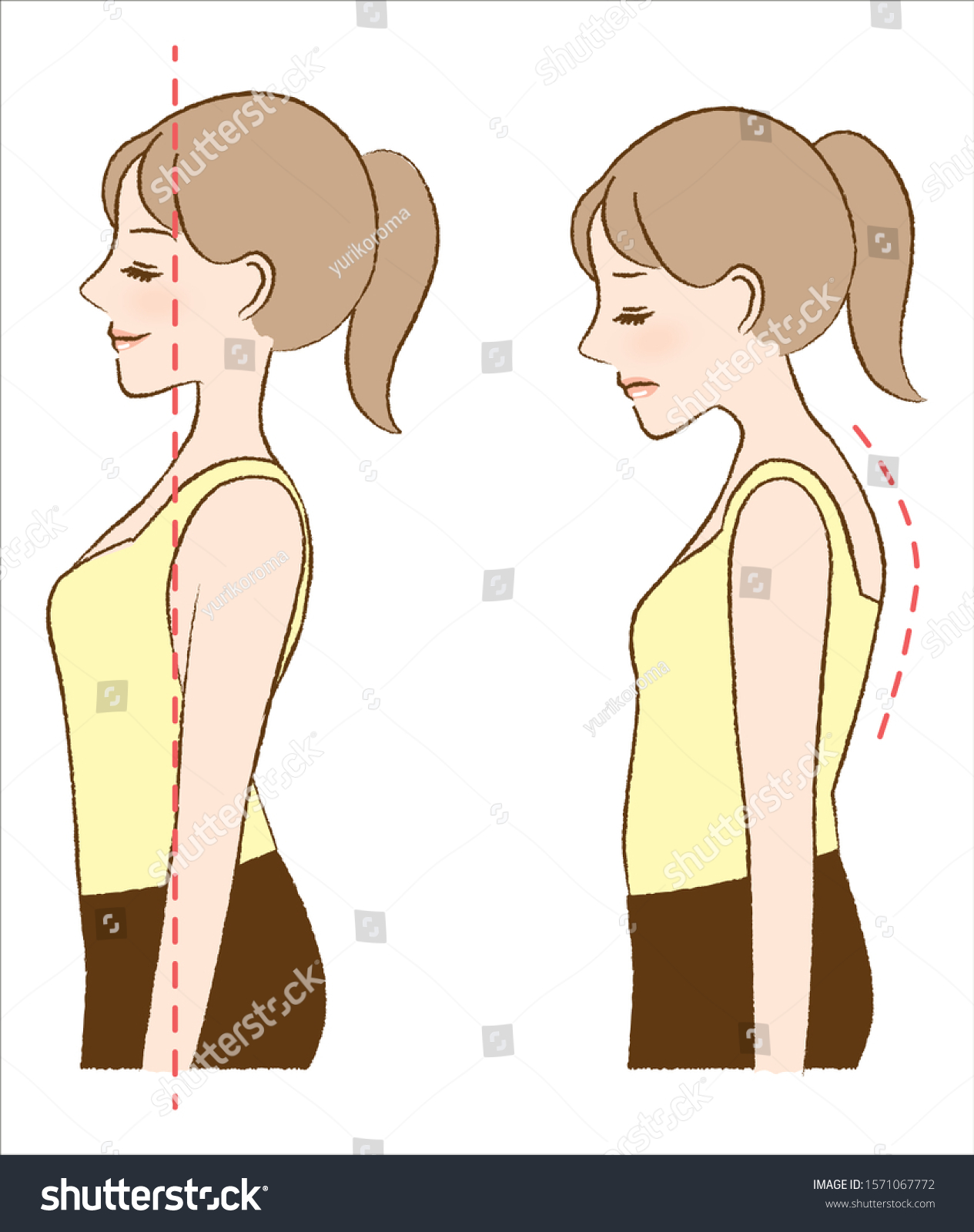 6,114 Rounded shoulders Images, Stock Photos & Vectors | Shutterstock