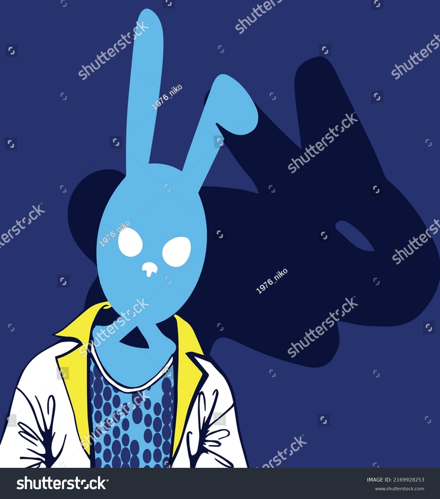 Bad Rabbit Logo Rabbit Jacket Stock Vector (Royalty Free) 2169928253 ...