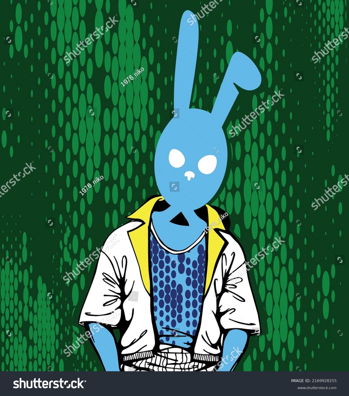 Bad Rabbit Logo Rabbit Jacket Stock Vector (Royalty Free) 2169928255 ...