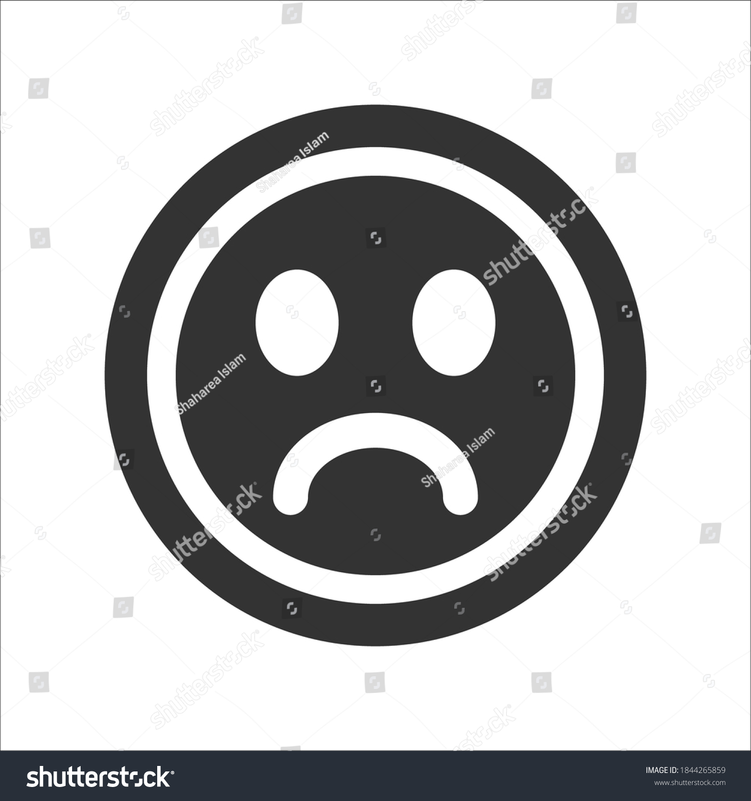 Bad Reaction Icon Vector Graphics Stock Vector (Royalty Free ...