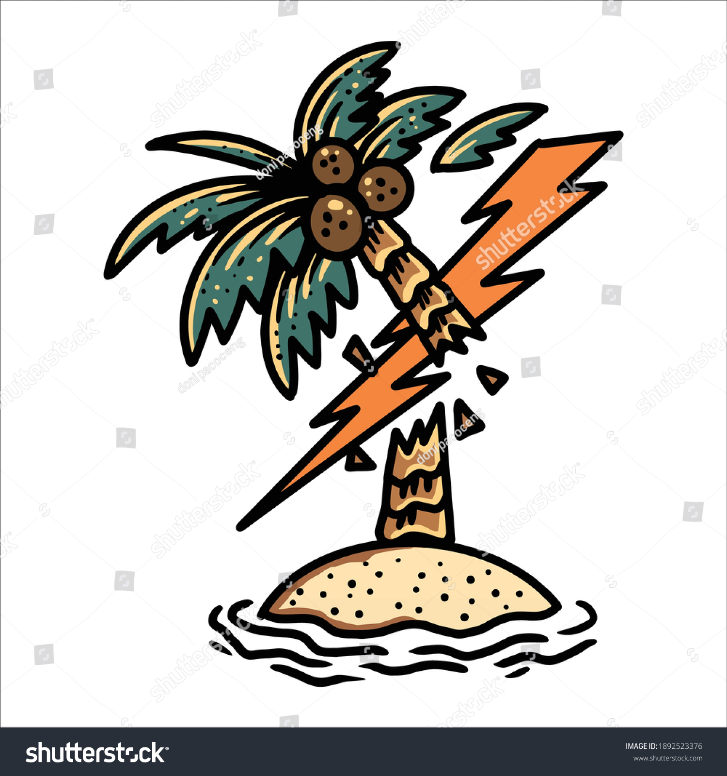 Bad Summer Illustration Vector Design Stock Vector (Royalty Free ...