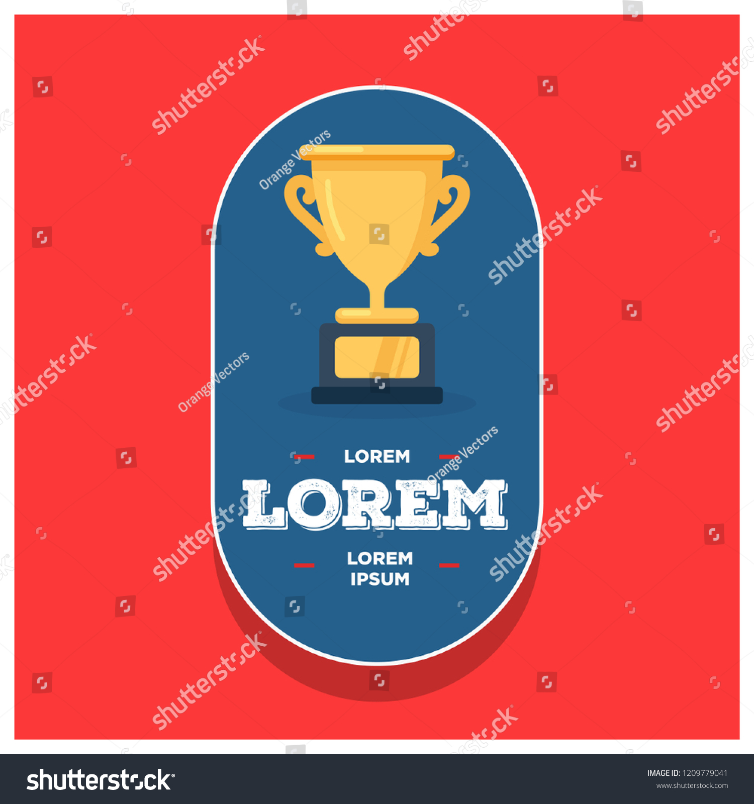 Badge Flat Style Design Simple Flat Stock Vector (Royalty Free) 1209779041