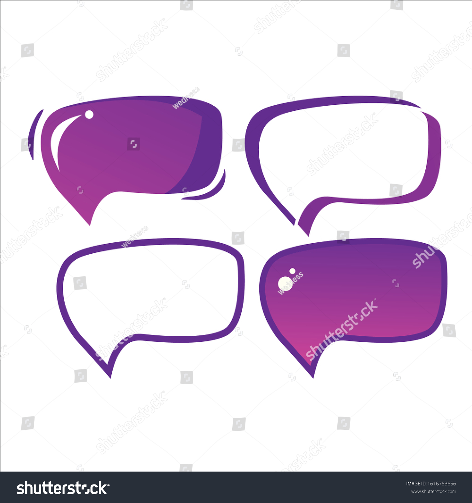 Badgesticker Purple Color Eps10 Vector Illistration Stock Vector ...