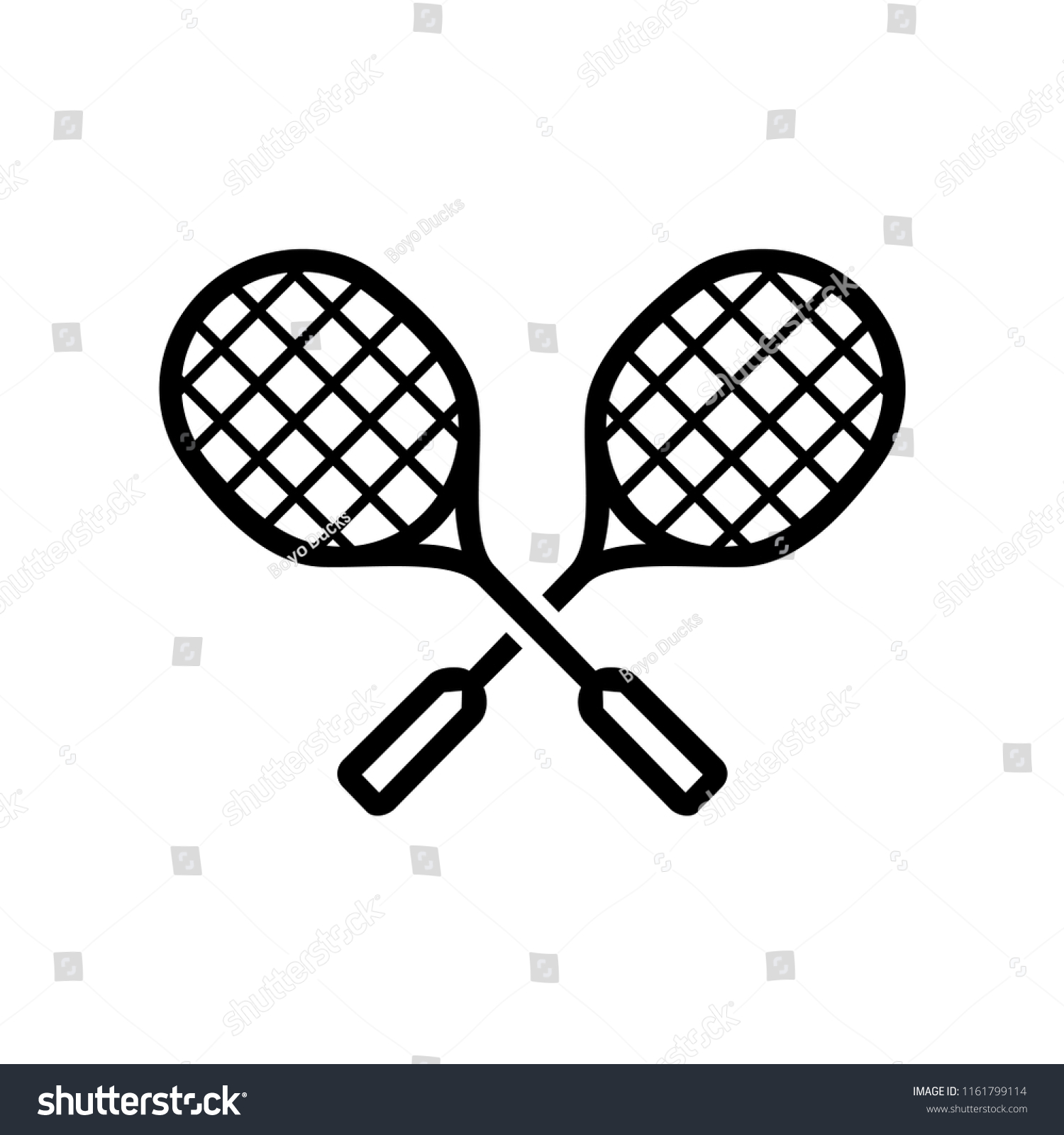Badminton Icon Templates Stock Vector (Royalty Free) 1161799114 ...