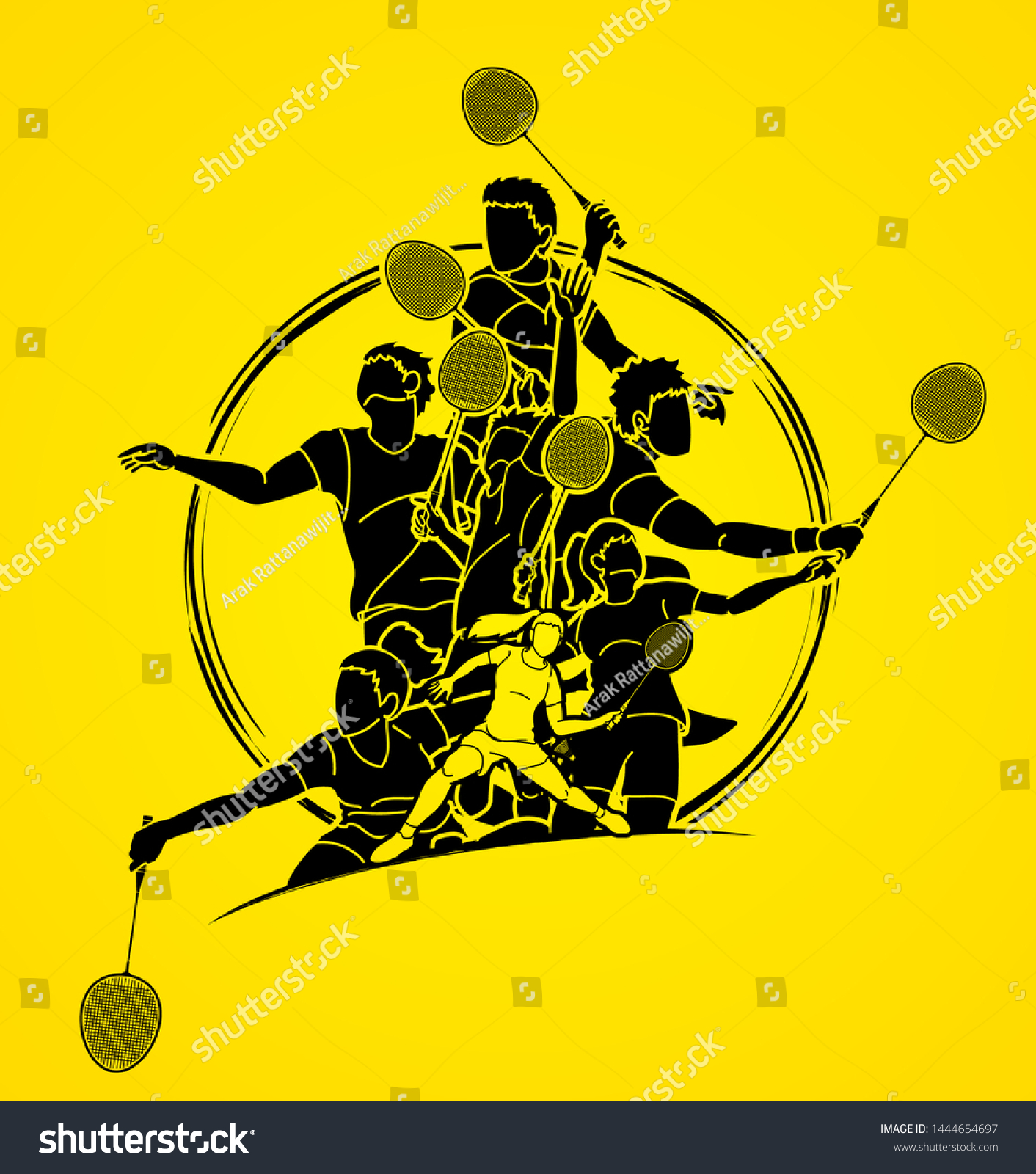 417 Doubles badminton Stock Illustrations, Images & Vectors | Shutterstock