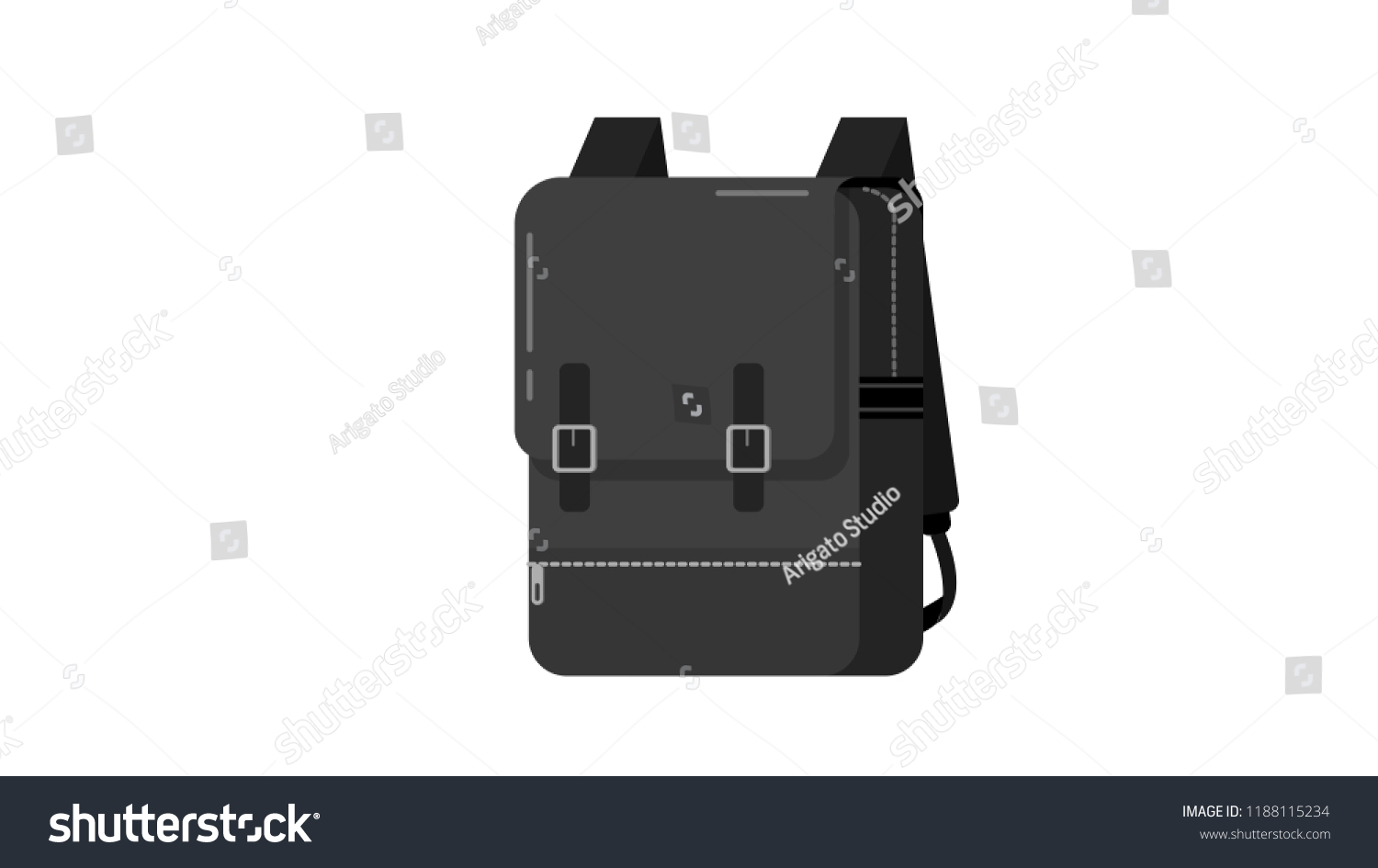 Bag Isolated Vector Illustration Stock Vector (Royalty Free) 1188115234 ...