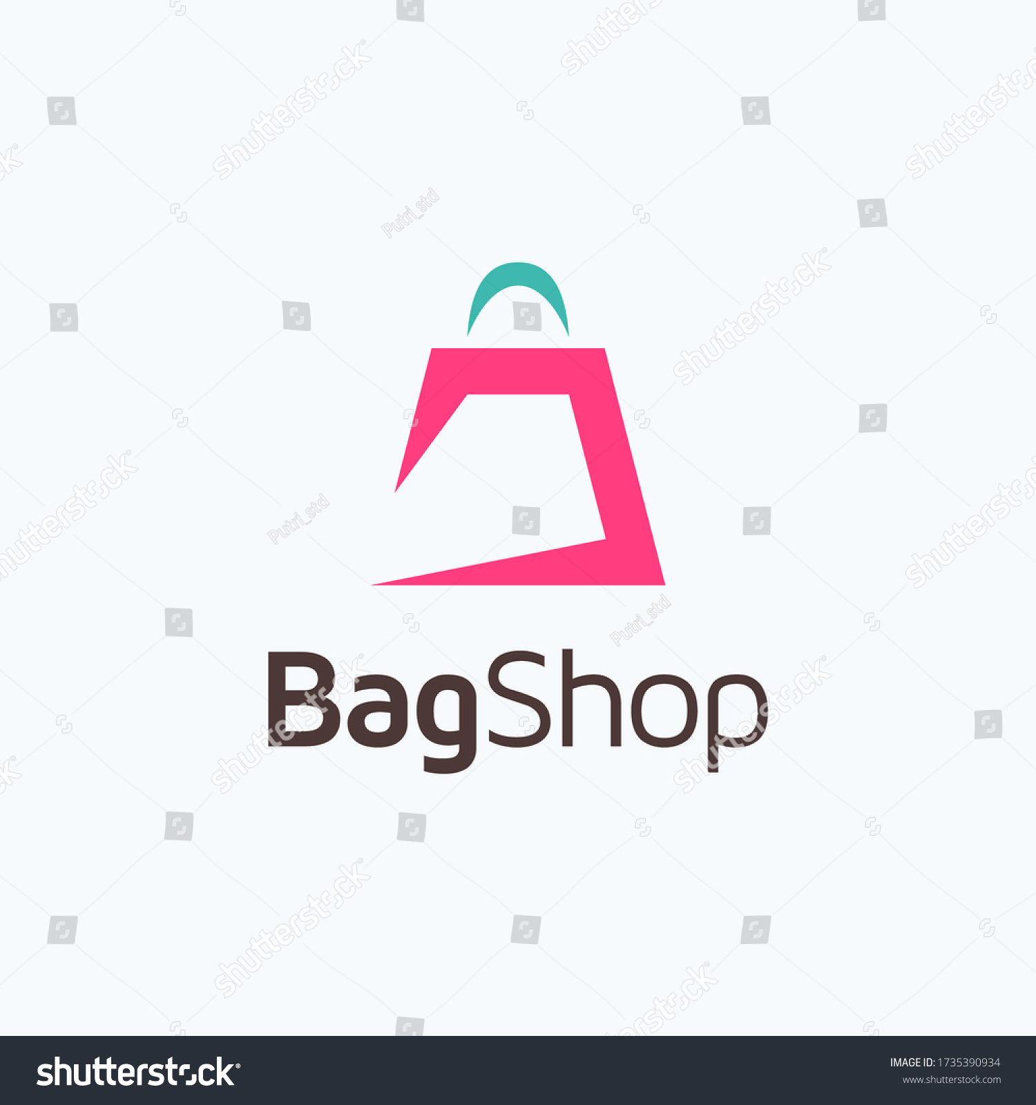 Bag Shop Logo Design Template Vector Stock Vector (Royalty Free ...