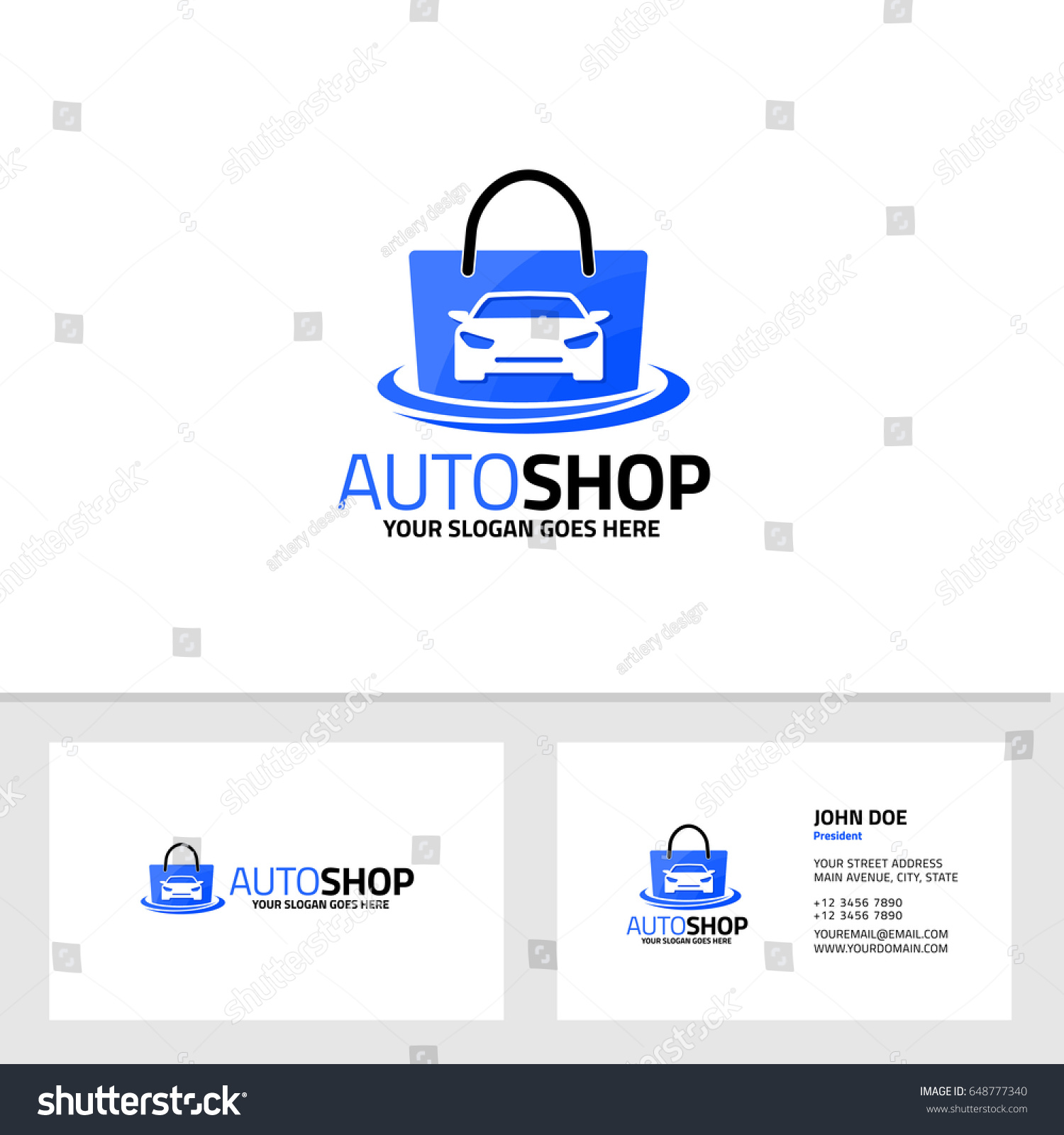 Bag Shop Logo Template Vector Stock Vector (Royalty Free) 648777340
