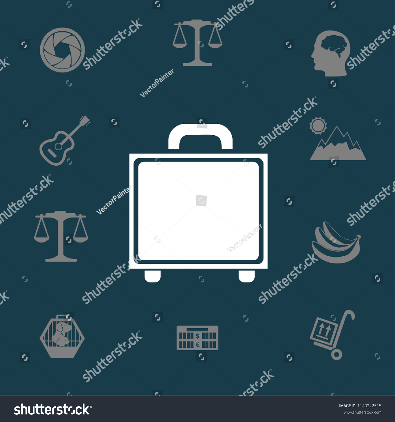 Baggage Vector Illustration: vector de stock (libre de regalías ...
