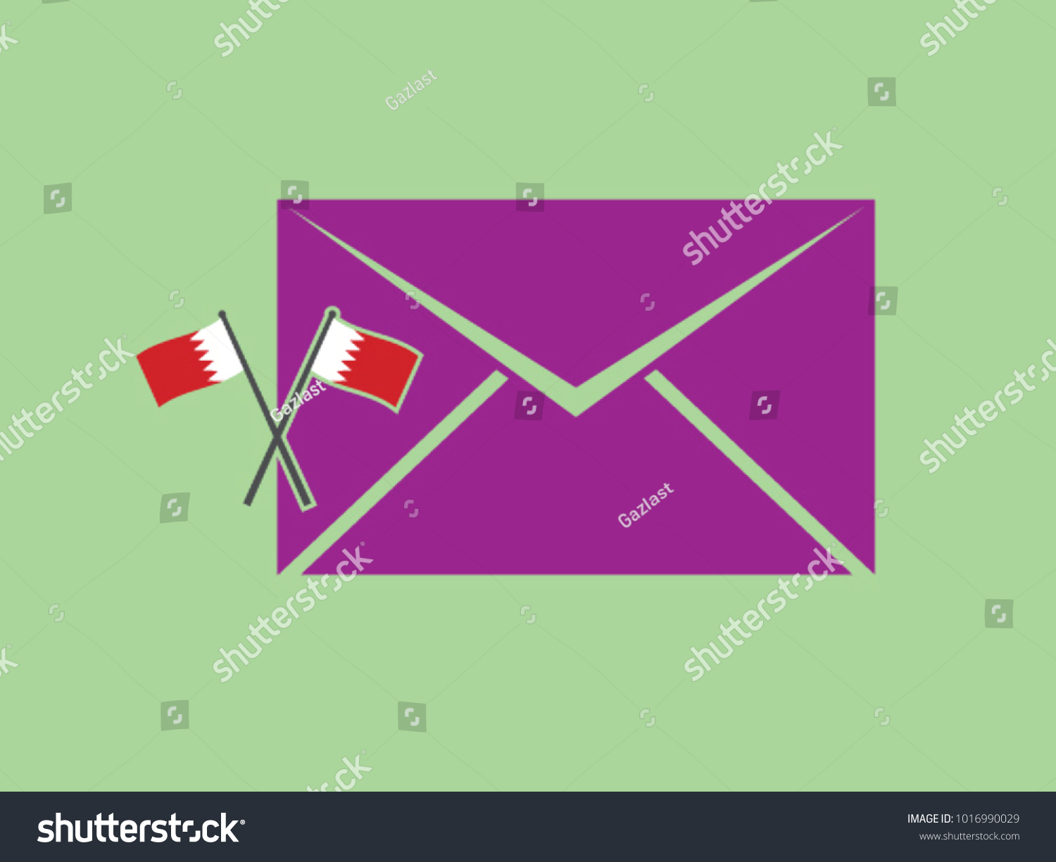 Bahrain Formal Mail Stock Vector (Royalty Free) 1016990029 | Shutterstock