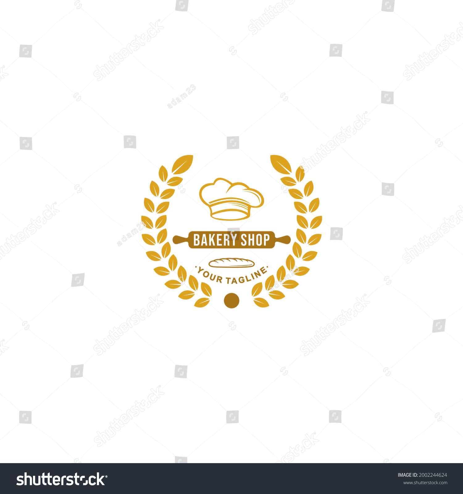 Bake Shop Logo White Background Stock Vector (Royalty Free) 2002244624 ...