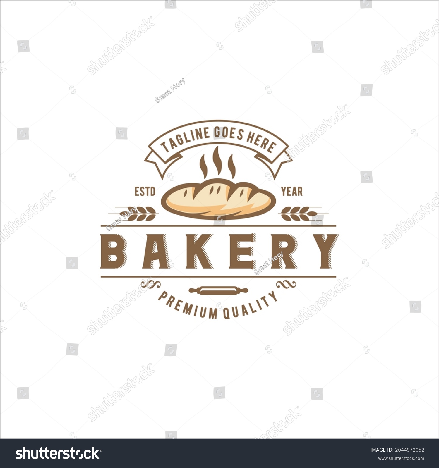 Bakery Bake House Logo Design Vector Stock Vector (Royalty Free ...