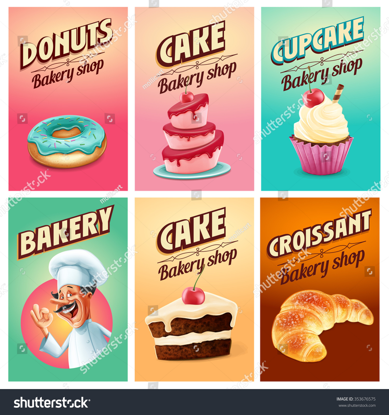 Bakery Banner Stock Vector (Royalty Free) 353676575