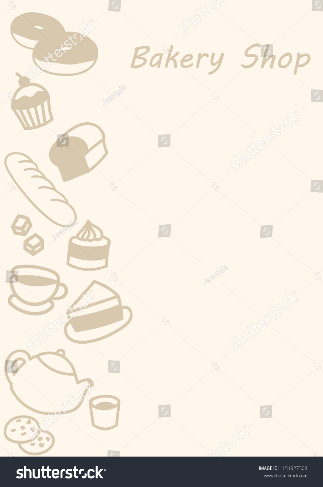 Bakery Line Drawing Vector Stock Vector (Royalty Free) 1151927303
