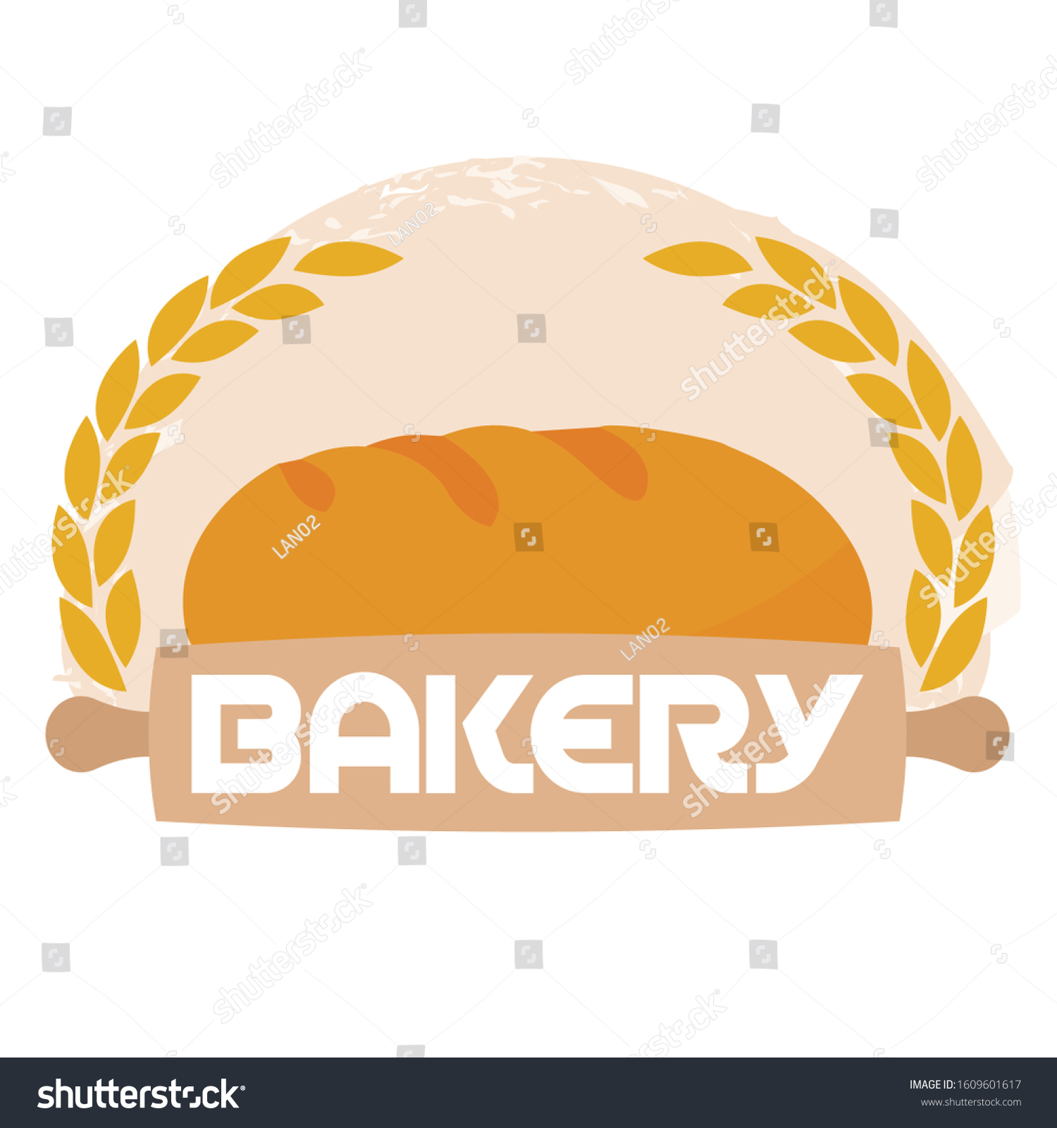 Bakery Logo Design Bread Symbol Vector Stock Vector (Royalty Free ...