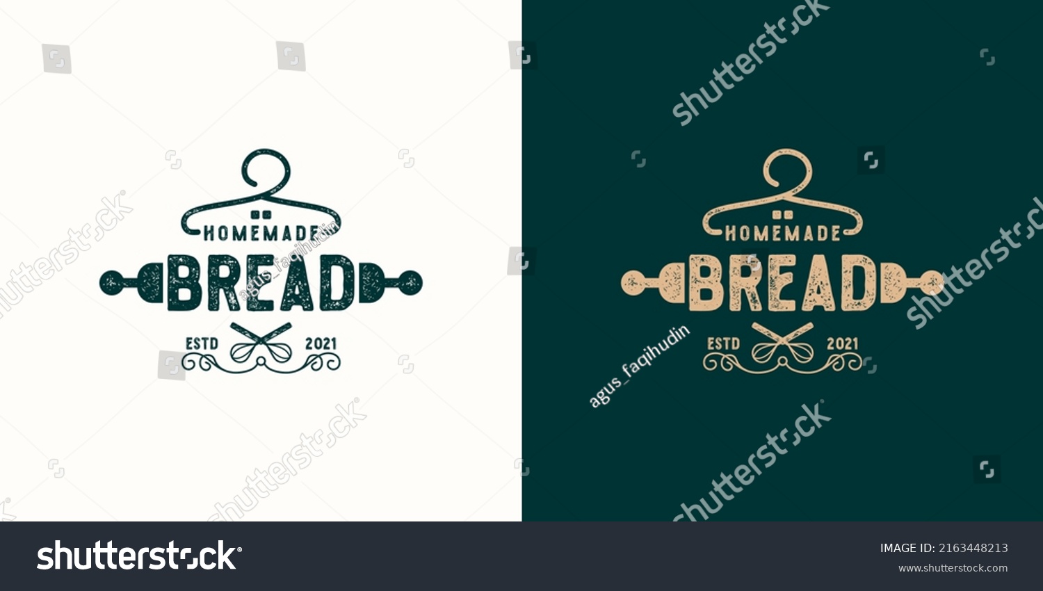 Bakery Logo Company Reference Stock Vector (Royalty Free) 2163448213 ...