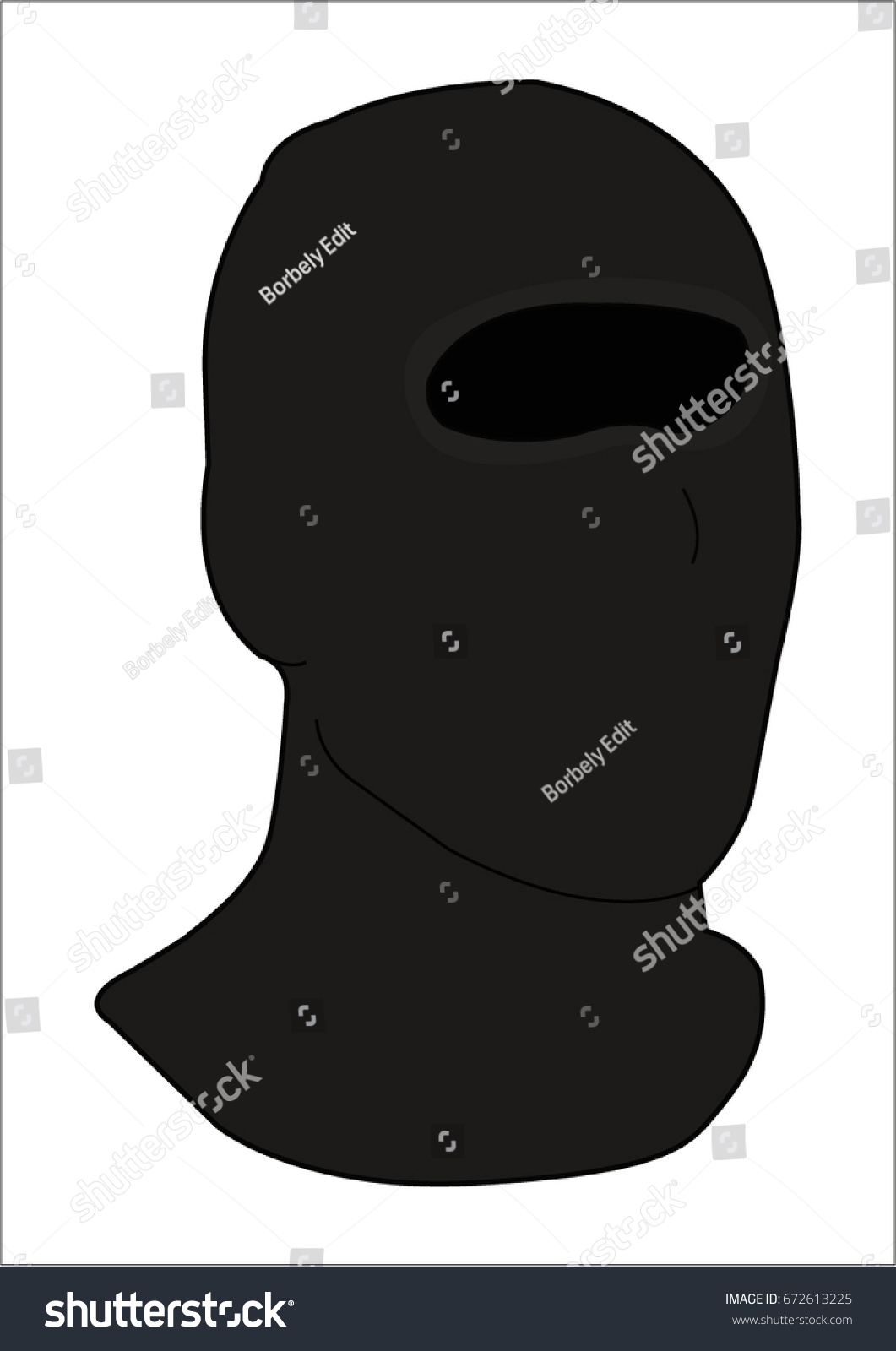 Balaclava Vector Images Stock Vector (Royalty Free) 672613225 ...