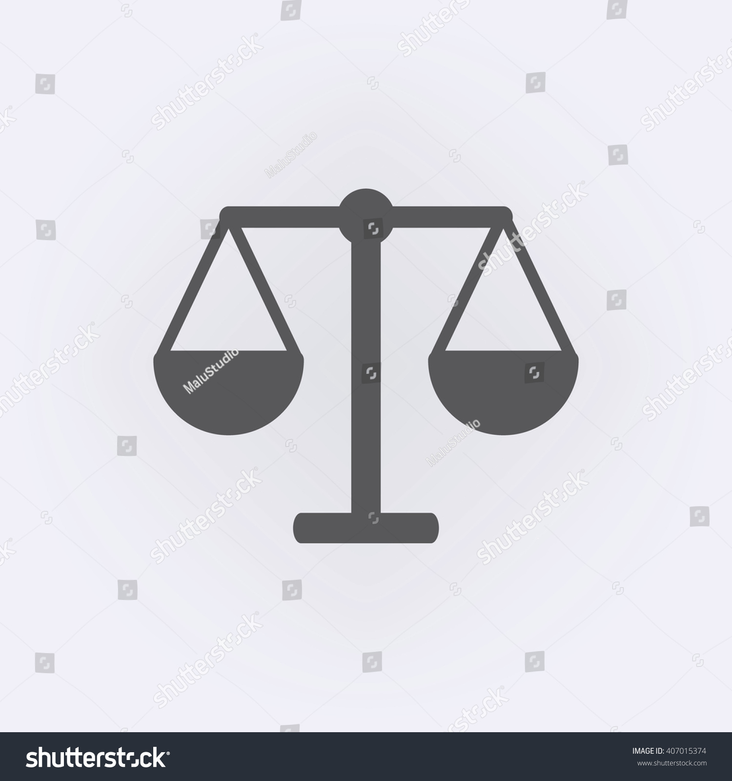 Balance Icon Vector Illustration Stock Vector (Royalty Free) 407015374 ...