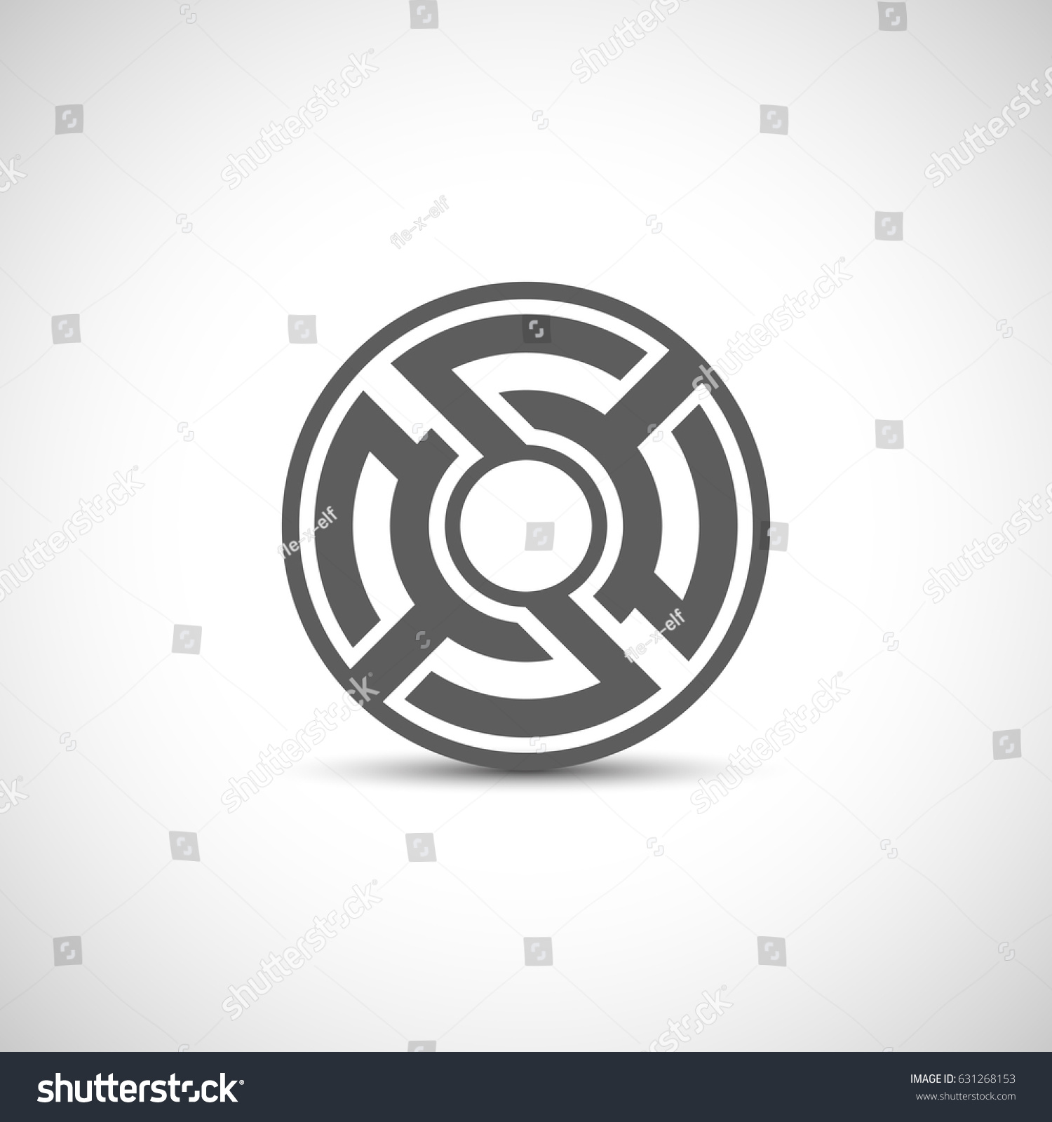 Balance Logo Design Element Circle Logo: vector de stock (libre de ...