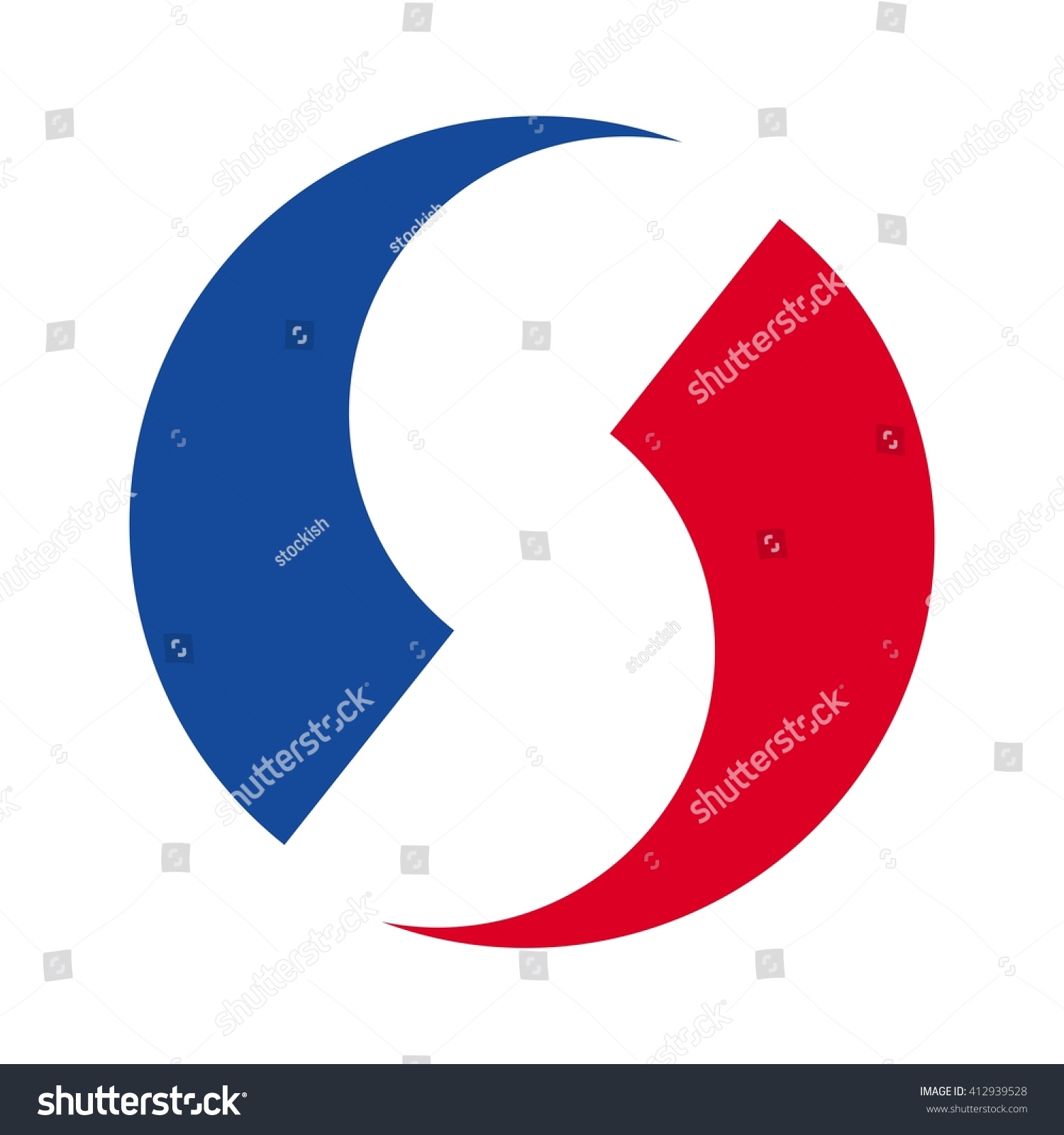 Balance Logo Vector Ball Logo Stock Vector (Royalty Free) 412939528