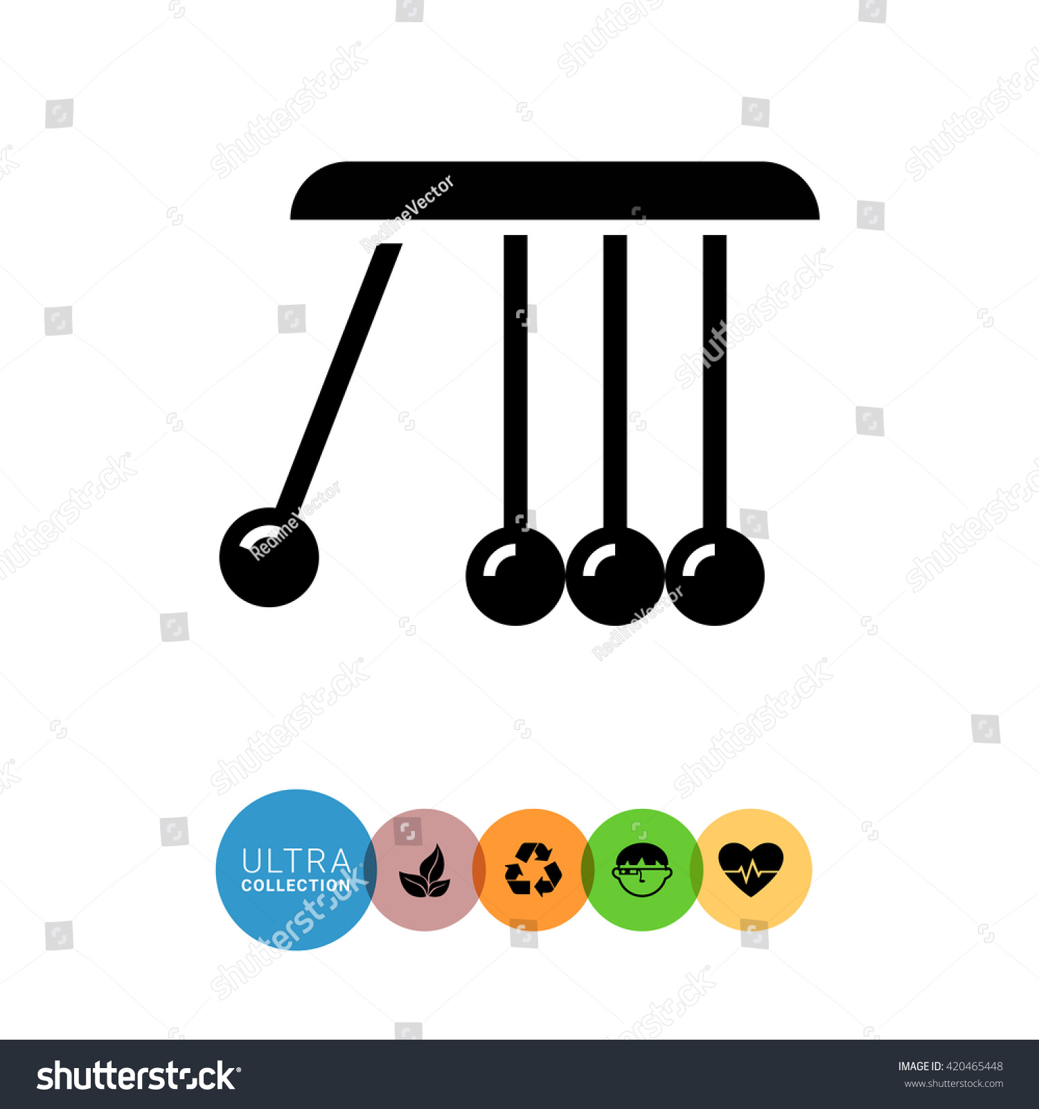 Balancing Balls Icon Stock Vector (Royalty Free) 420465448 | Shutterstock