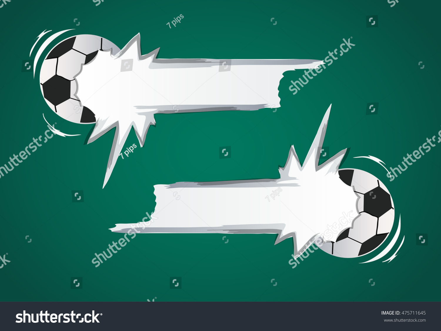 Ball Cartoon Banner Vector Stock Vector (Royalty Free) 475711645 ...
