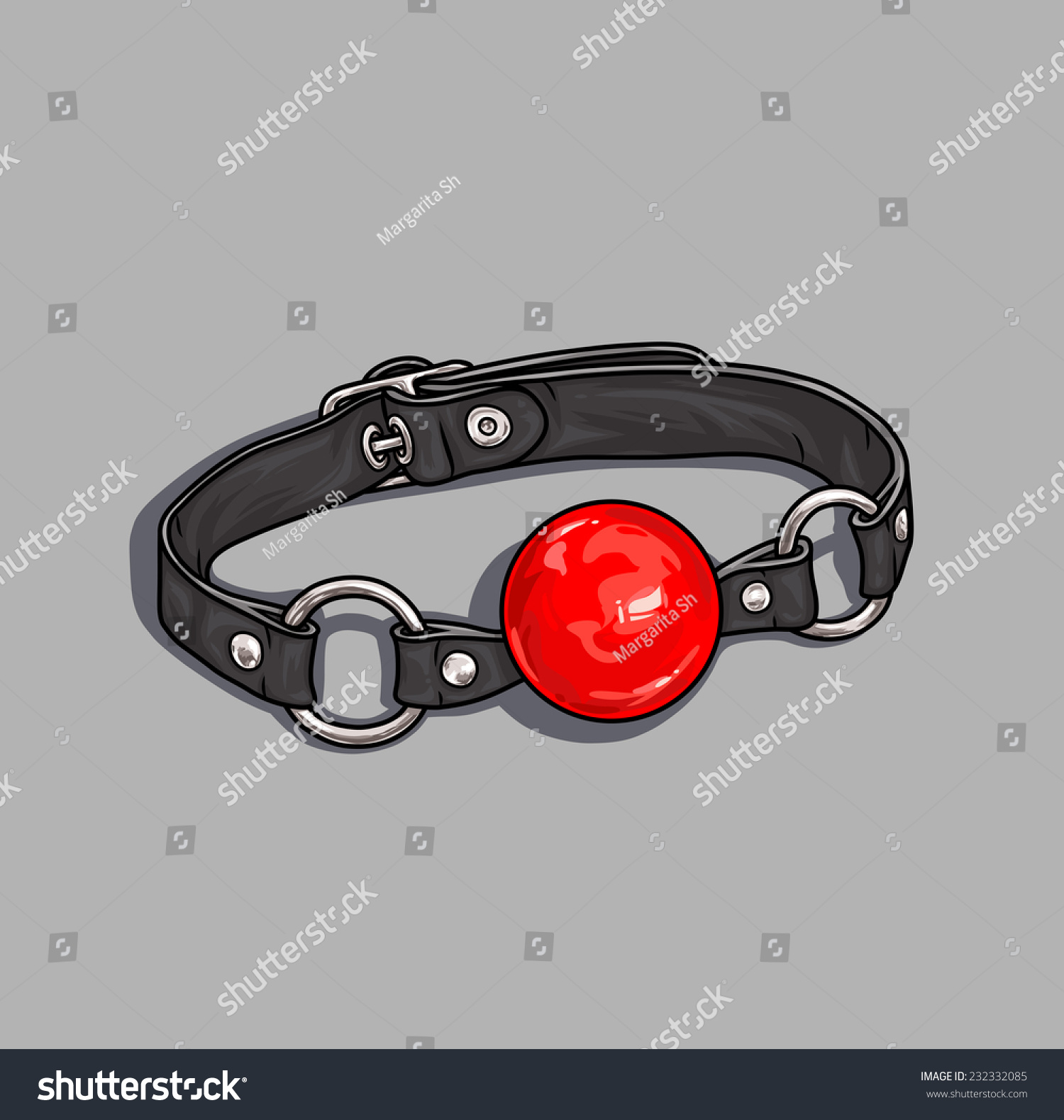 Ball-Gag. Vector Illustration - 232332085 : Shutterstock