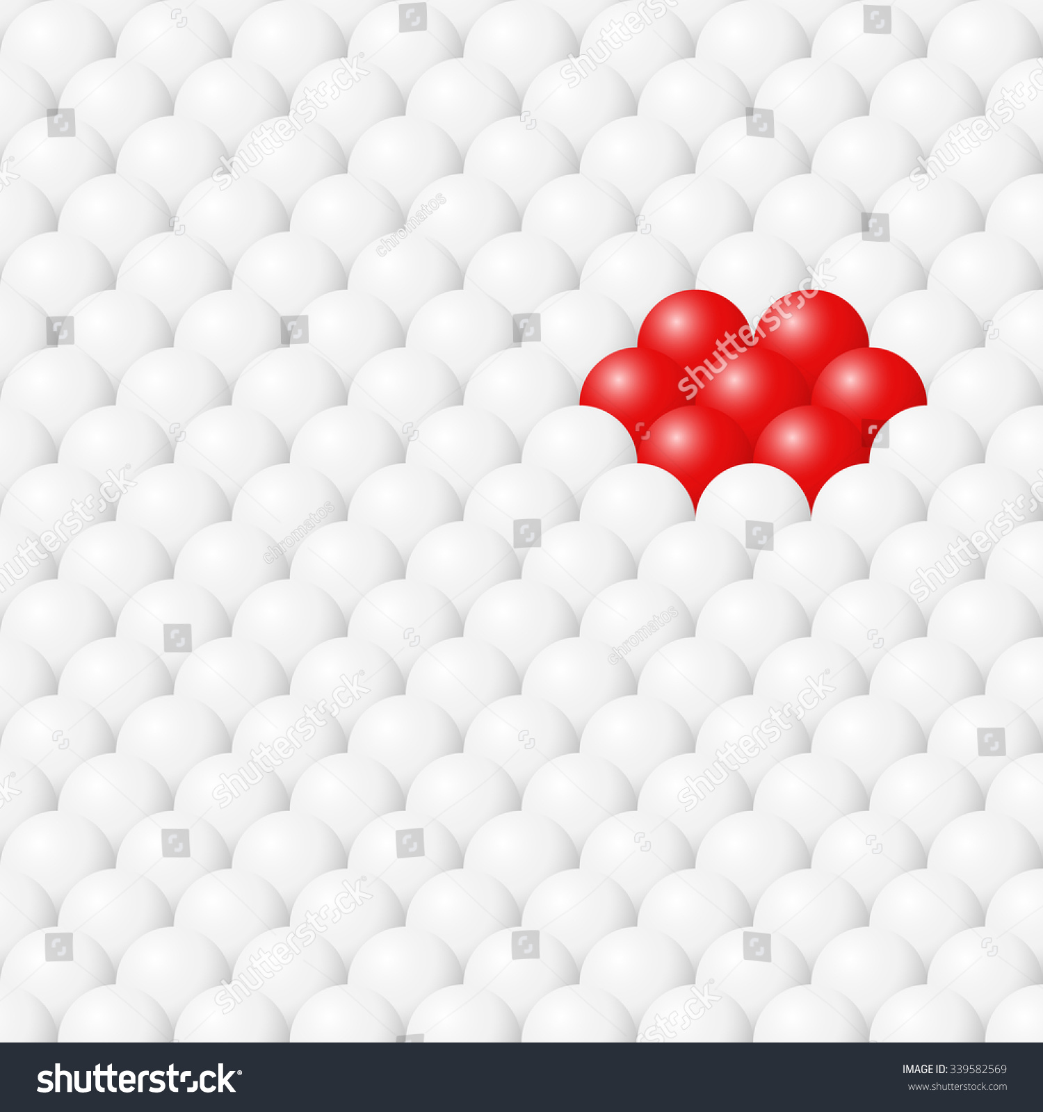 Ball Seamless Vector Background Red White Stock Vector (Royalty Free ...