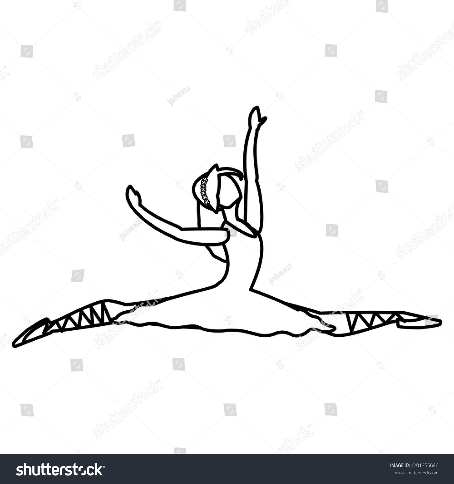 Ballet Dancer Design Stock Vector (Royalty Free) 1201355686 | Shutterstock