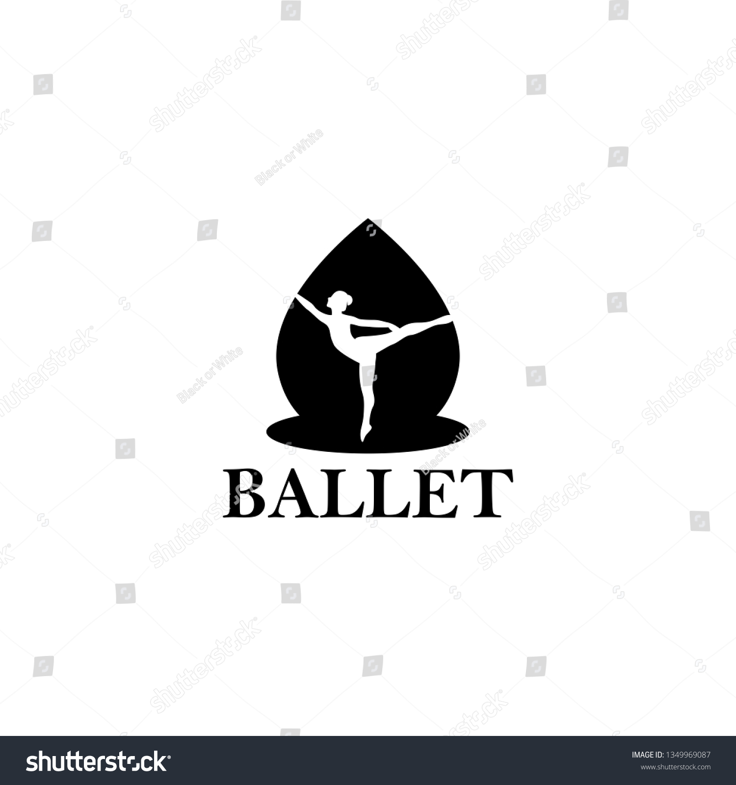 Ballet Logo Design Stock Vector (Royalty Free) 1349969087 | Shutterstock