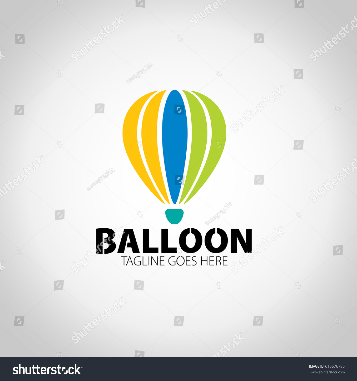 Ballon Logo Stock Vector (Royalty Free) 616676786