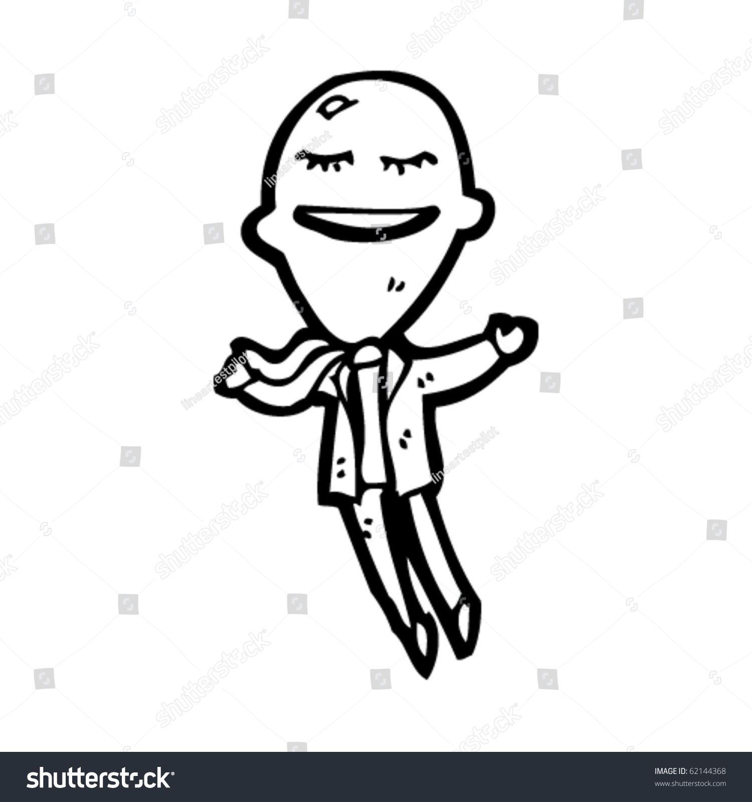 Balloon Head Man Cartoon Stock Vector (Royalty Free) 62144368 ...