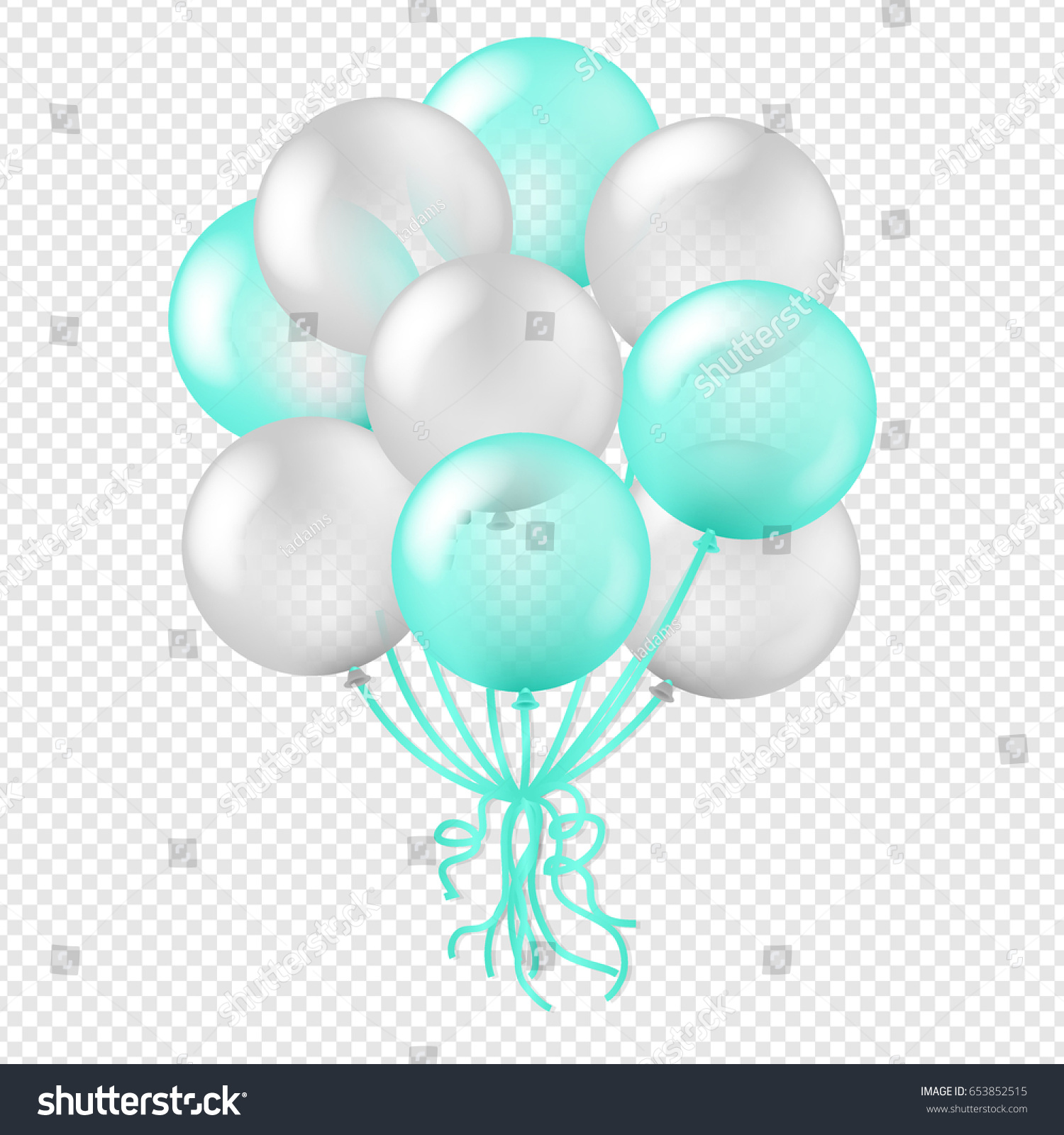 Balloon Transparent Background Stock Vector (Royalty Free) 653852515