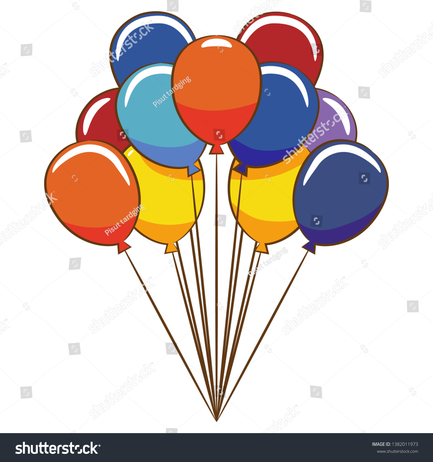 Balloon Vector Clipart Graphic Design Stock Vector (Royalty Free ...