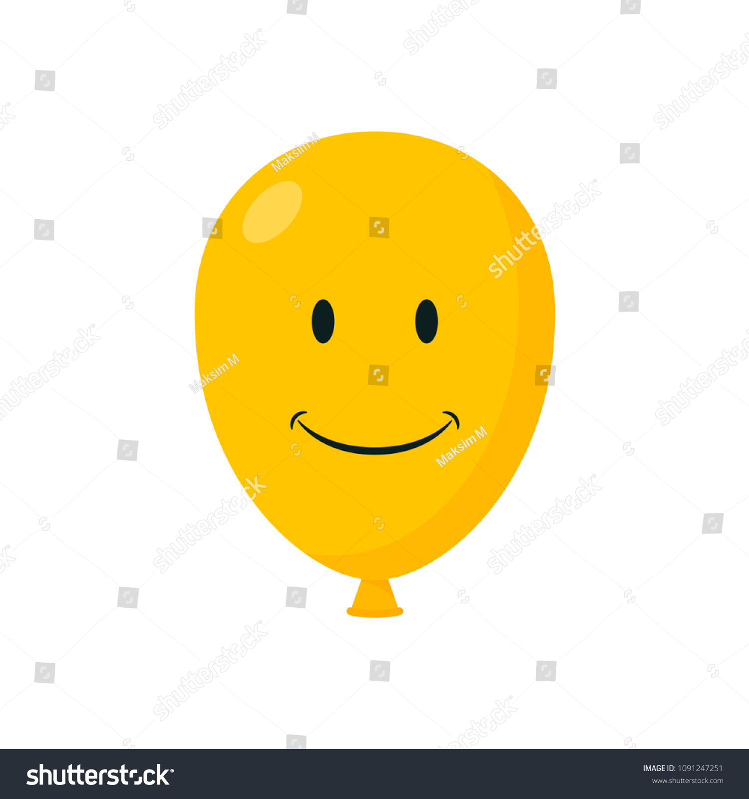 Balloon Smile Vector Illustration Stock Vector (Royalty Free ...