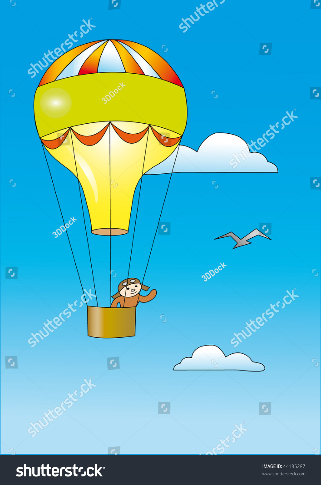 Balloon Pilot Stock Vector (Royalty Free) 44135287 | Shutterstock