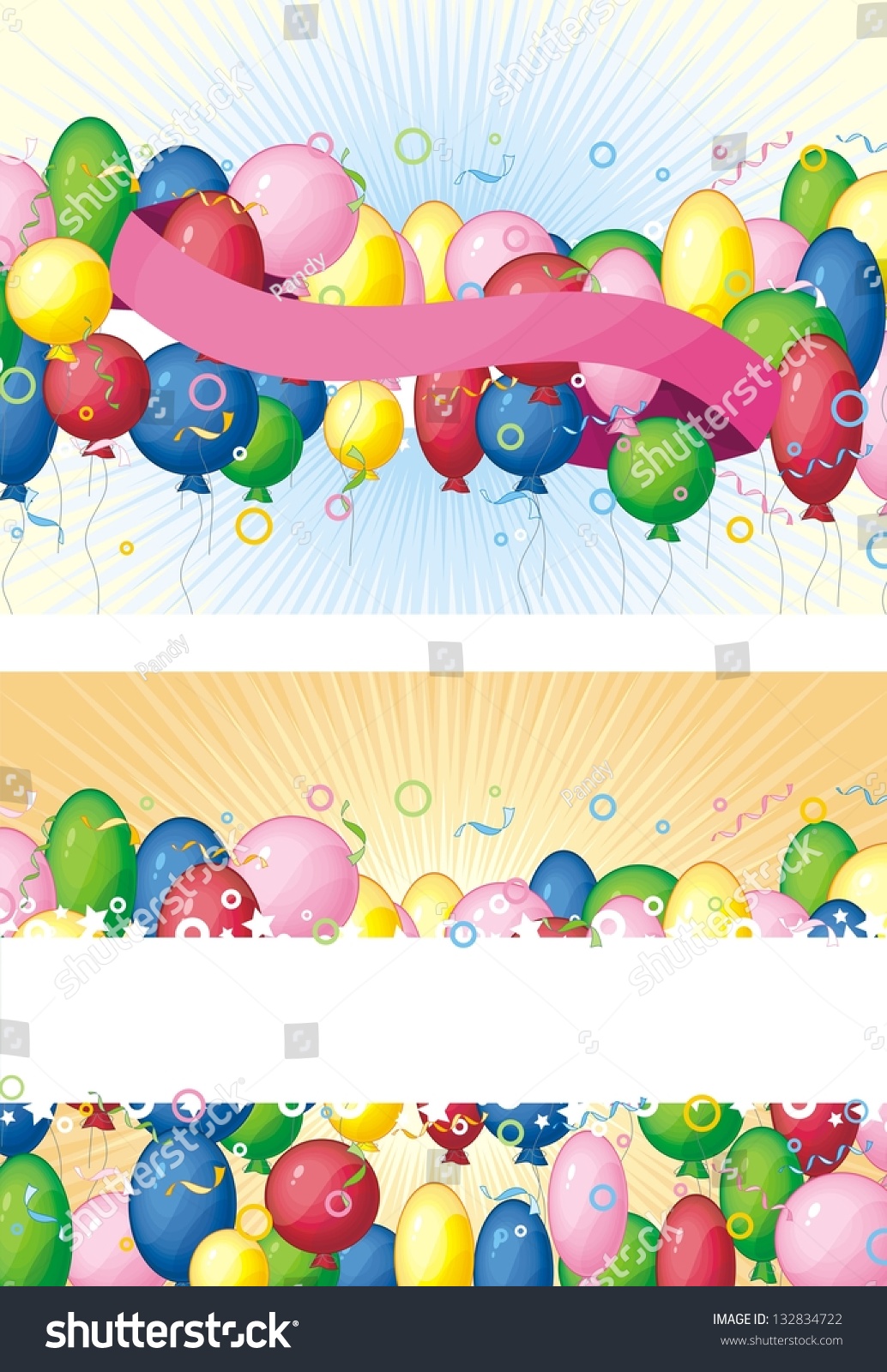 Balloons Background Stock Vector (Royalty Free) 132834722