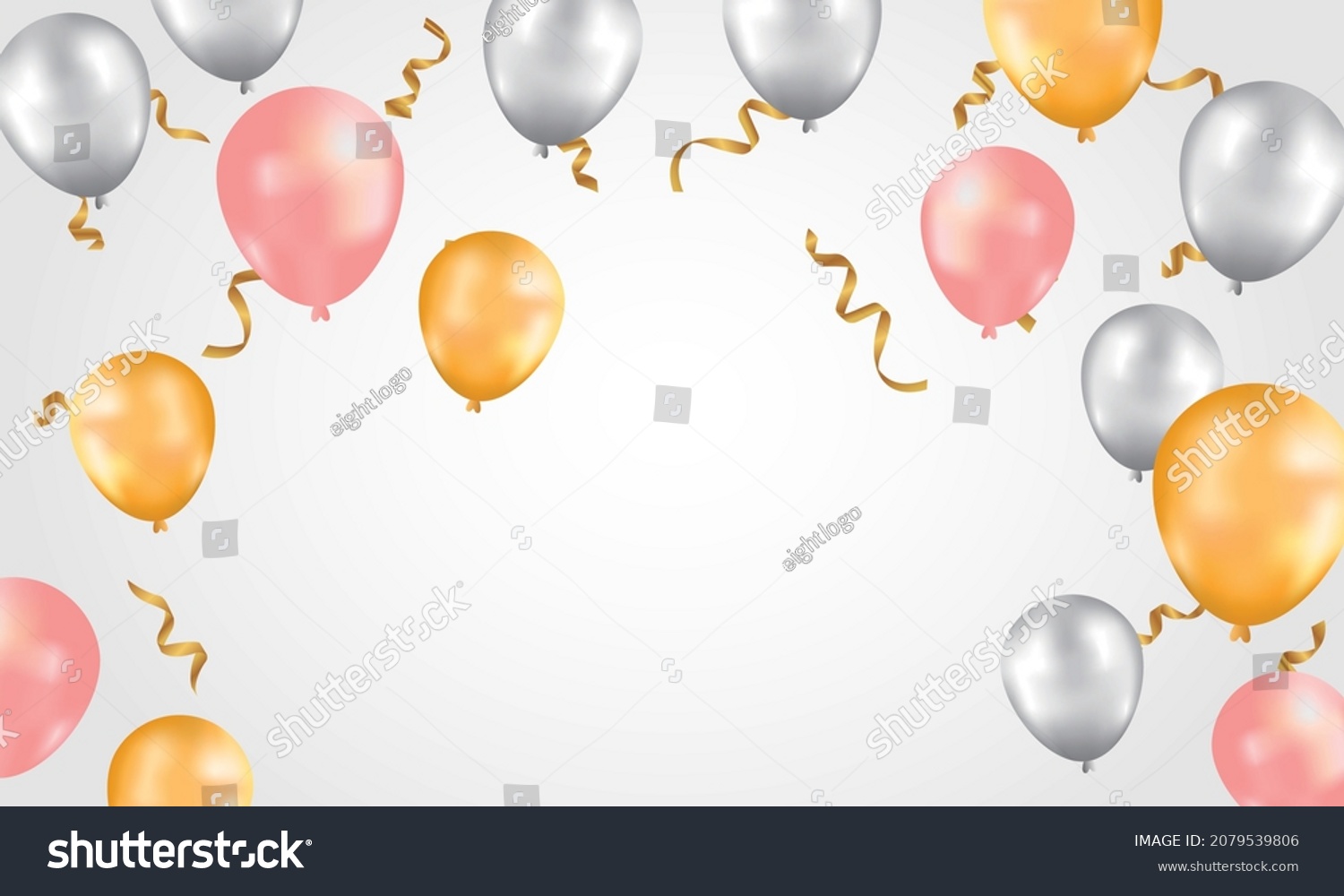 Balloons Design Background Template Eps 10 Stock Vector (Royalty Free ...
